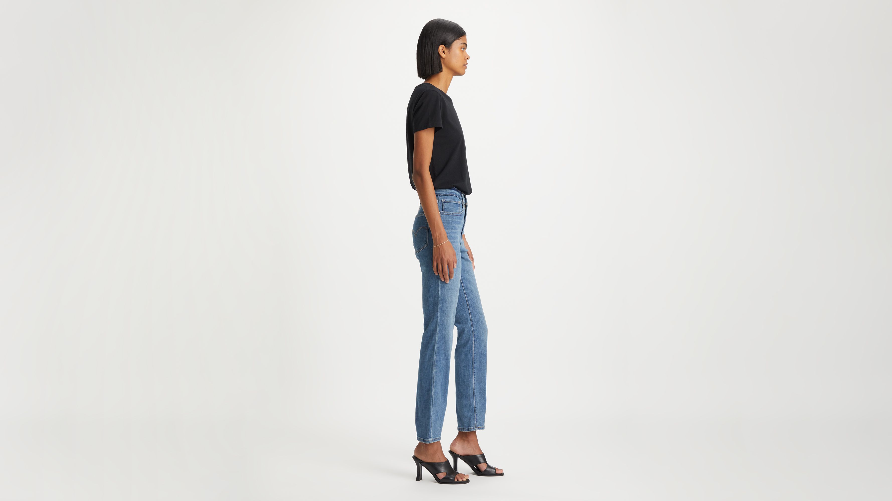 724™ High Rise Straight Jeans - Blue | Levi's® RO