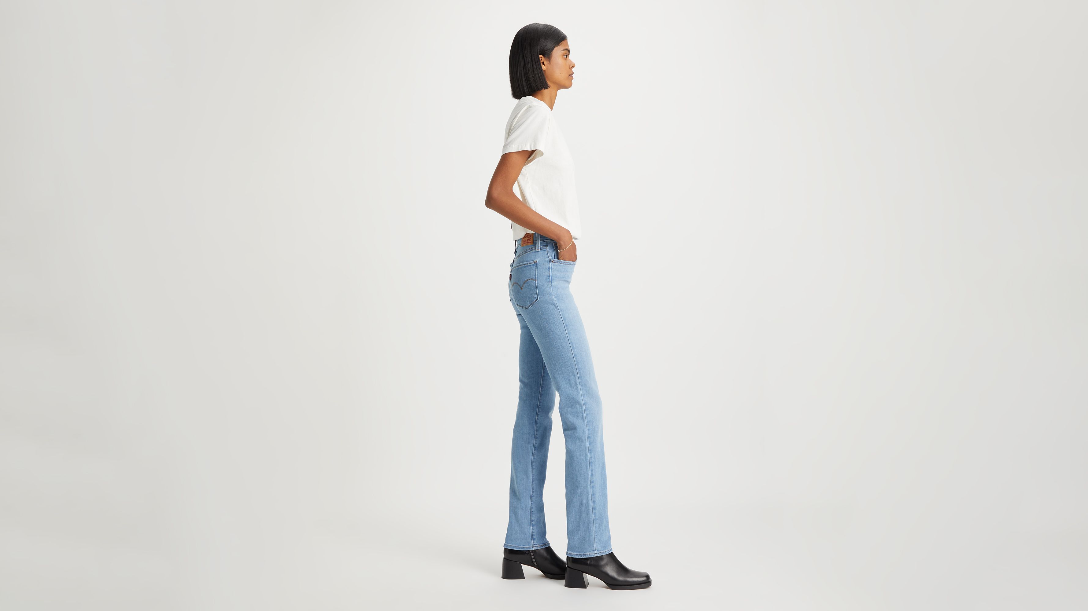 724™ High Rise Straight Jeans - Blue | Levi's® RS
