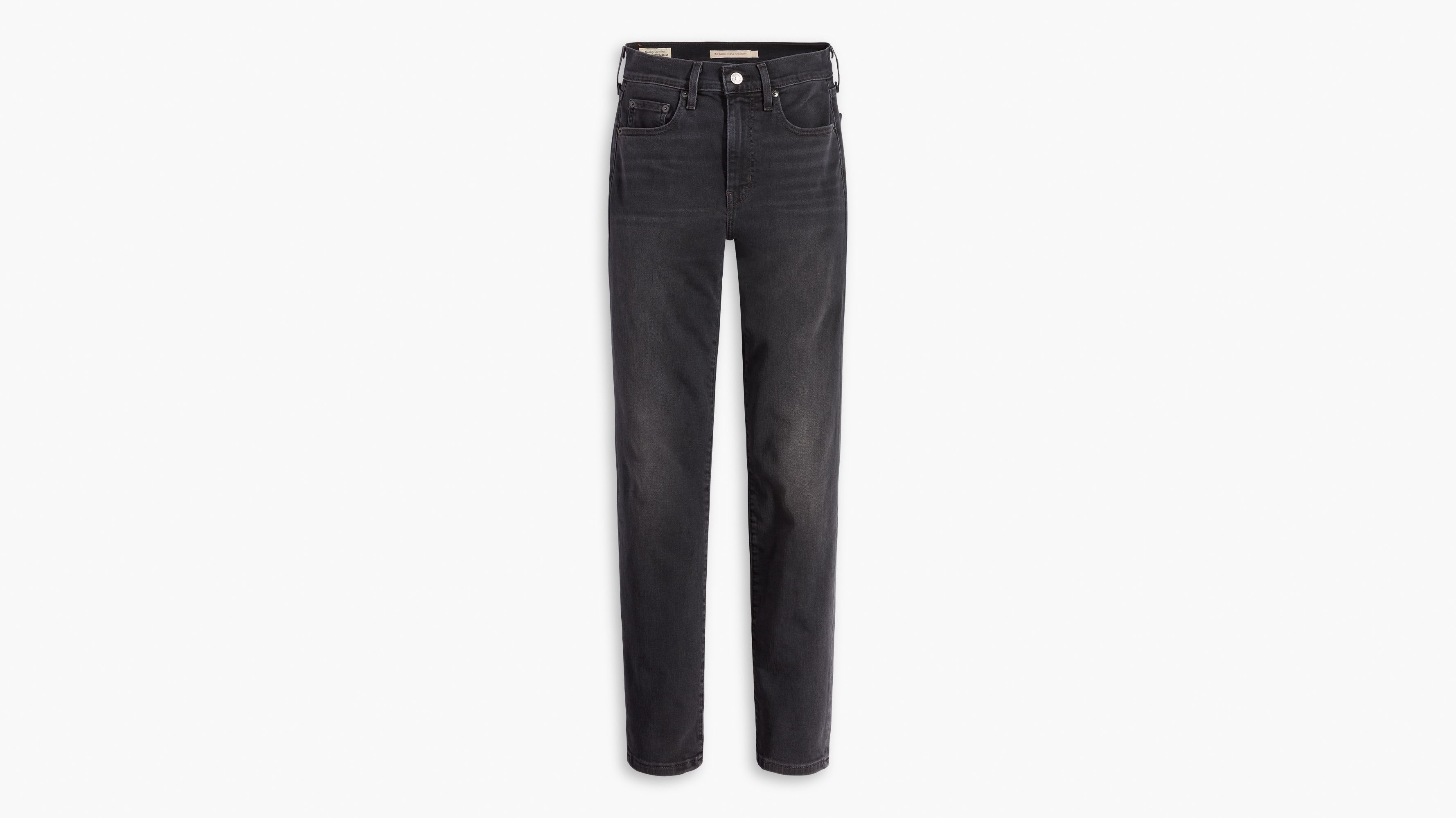 724 High Rise Slim Straight Women's Jeans - Black | Levi's® US