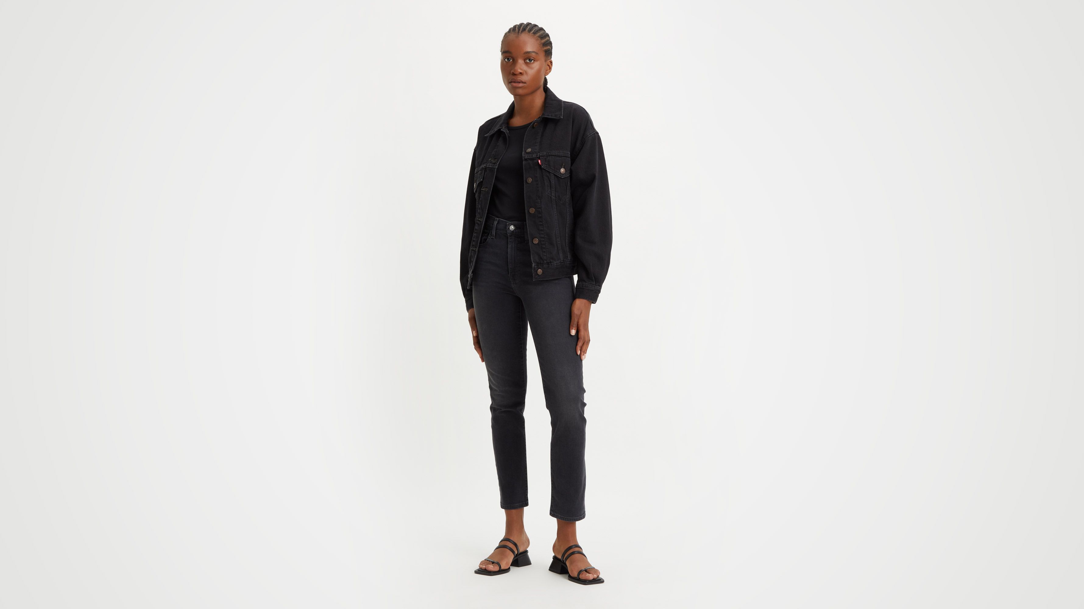 724 High Rise Slim Straight Women's Jeans - Black | Levi's® US