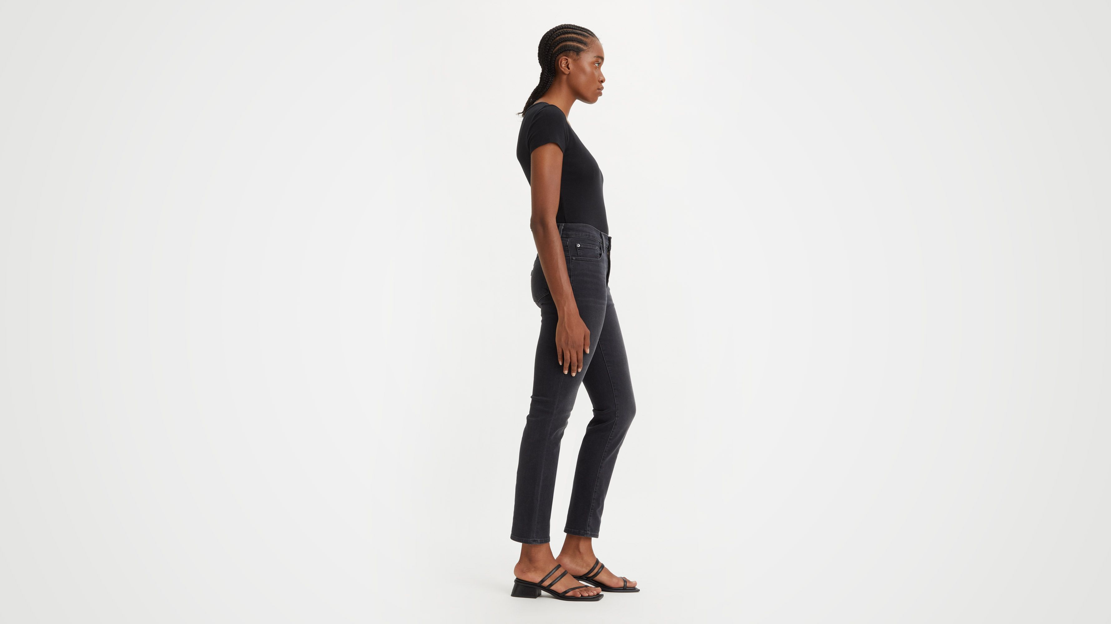 724 High Rise Slim Straight Women's Jeans - Black | Levi's® US