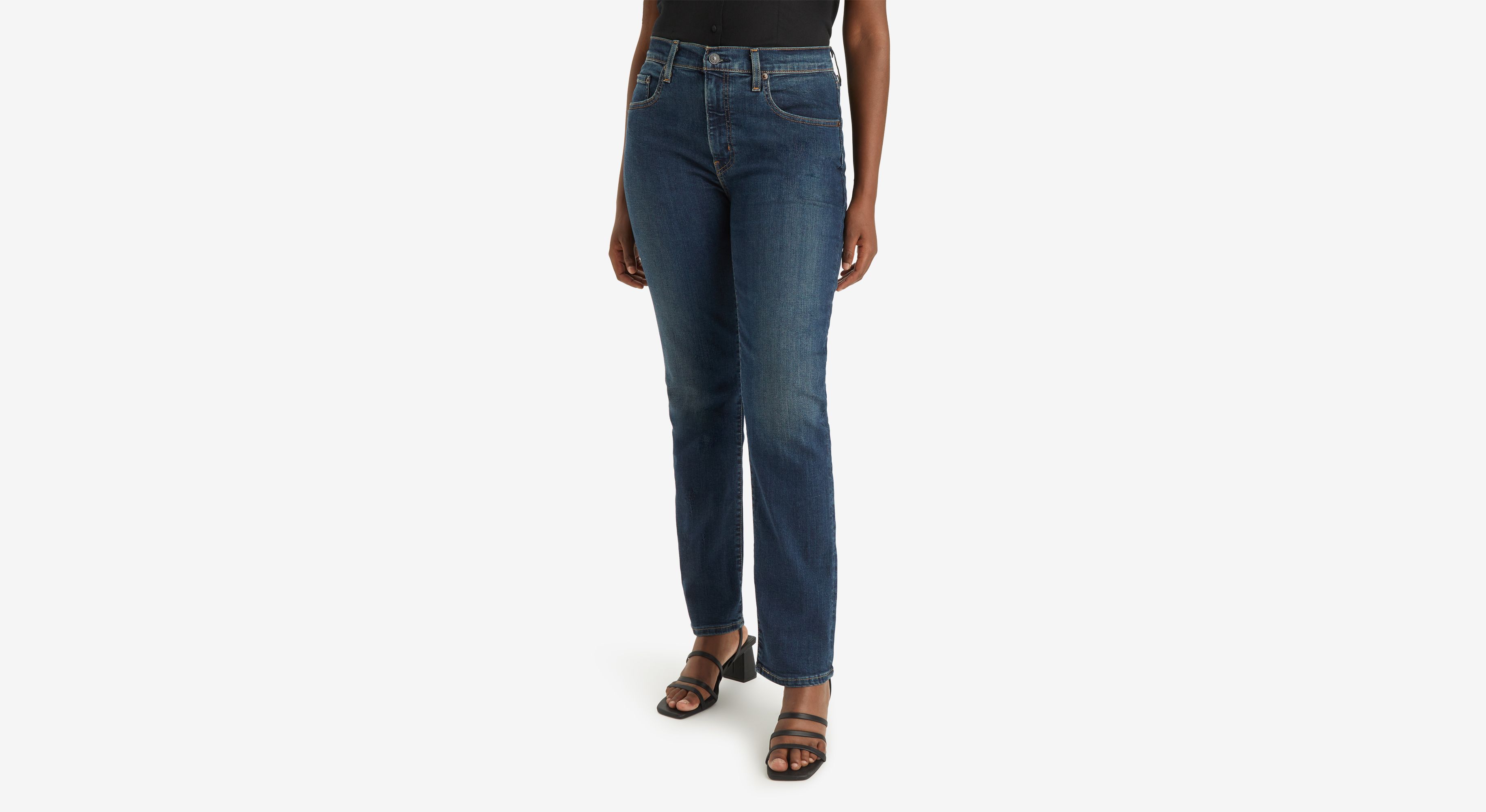 724™ High Rise Straight Jeans - Blue | Levi's® CH