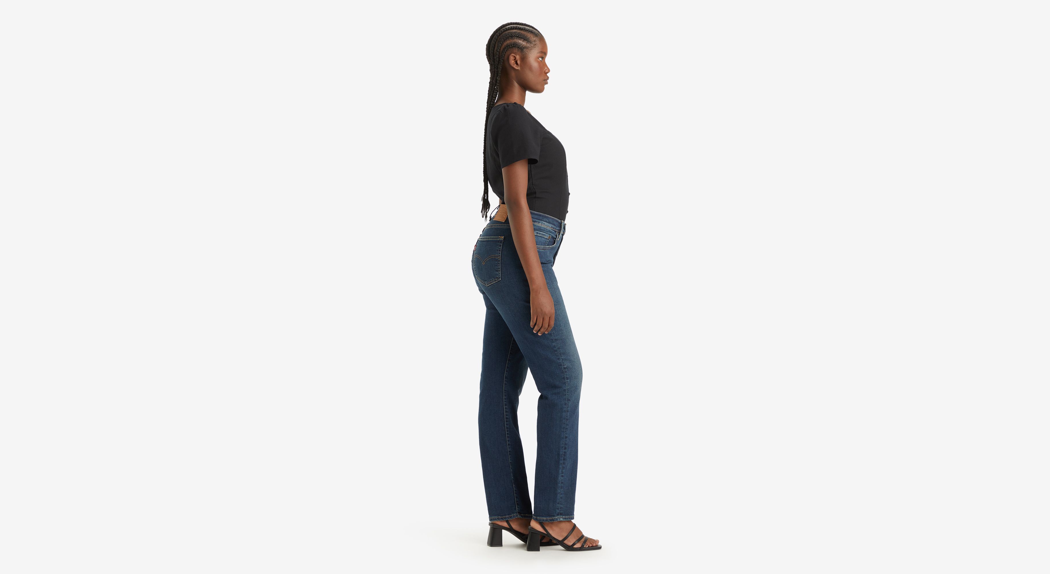 724™ High Rise Straight Jeans - Blue | Levi's® GB