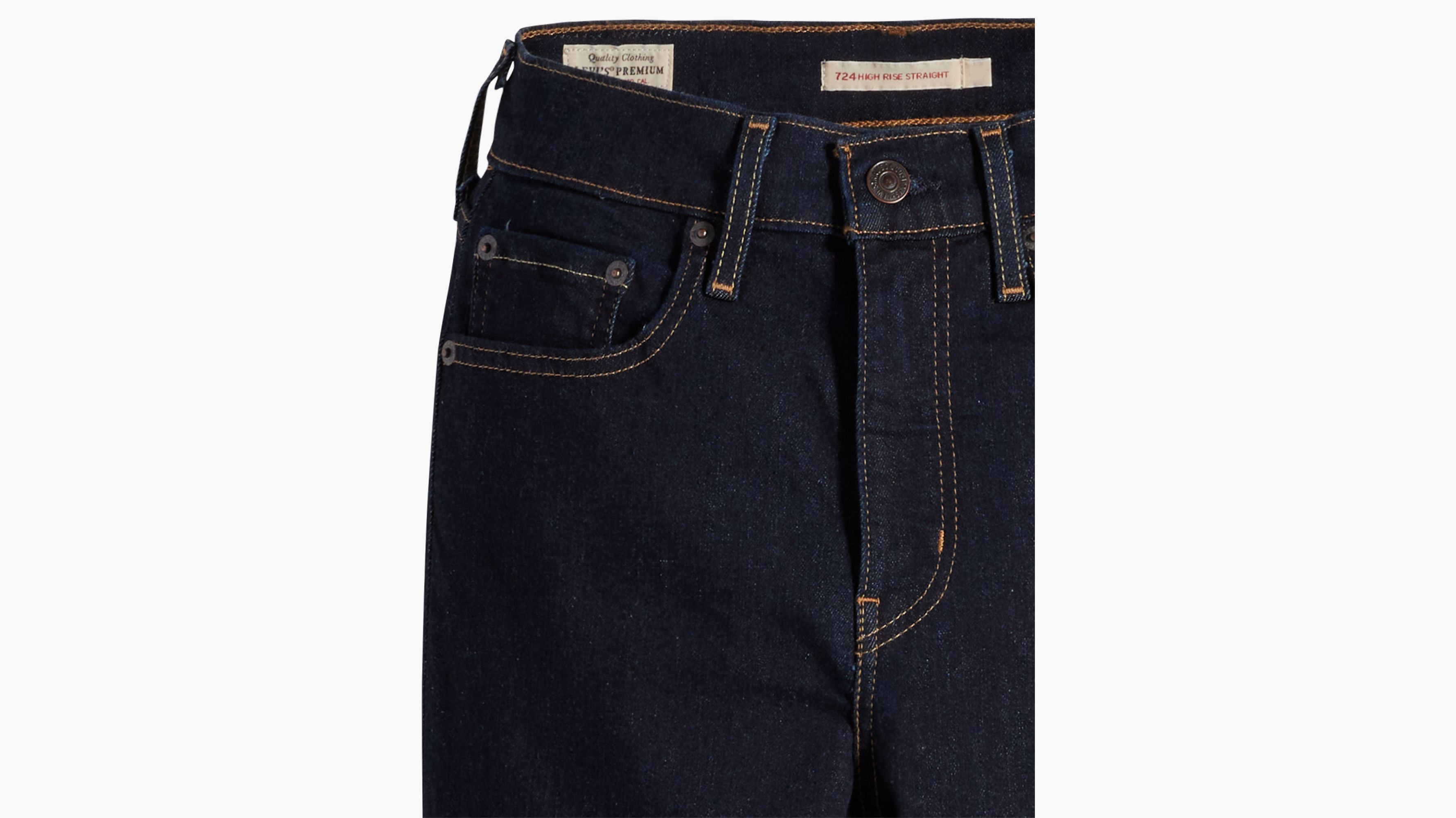 724™ High Rise Straight Jeans - Blue | Levi's® GB