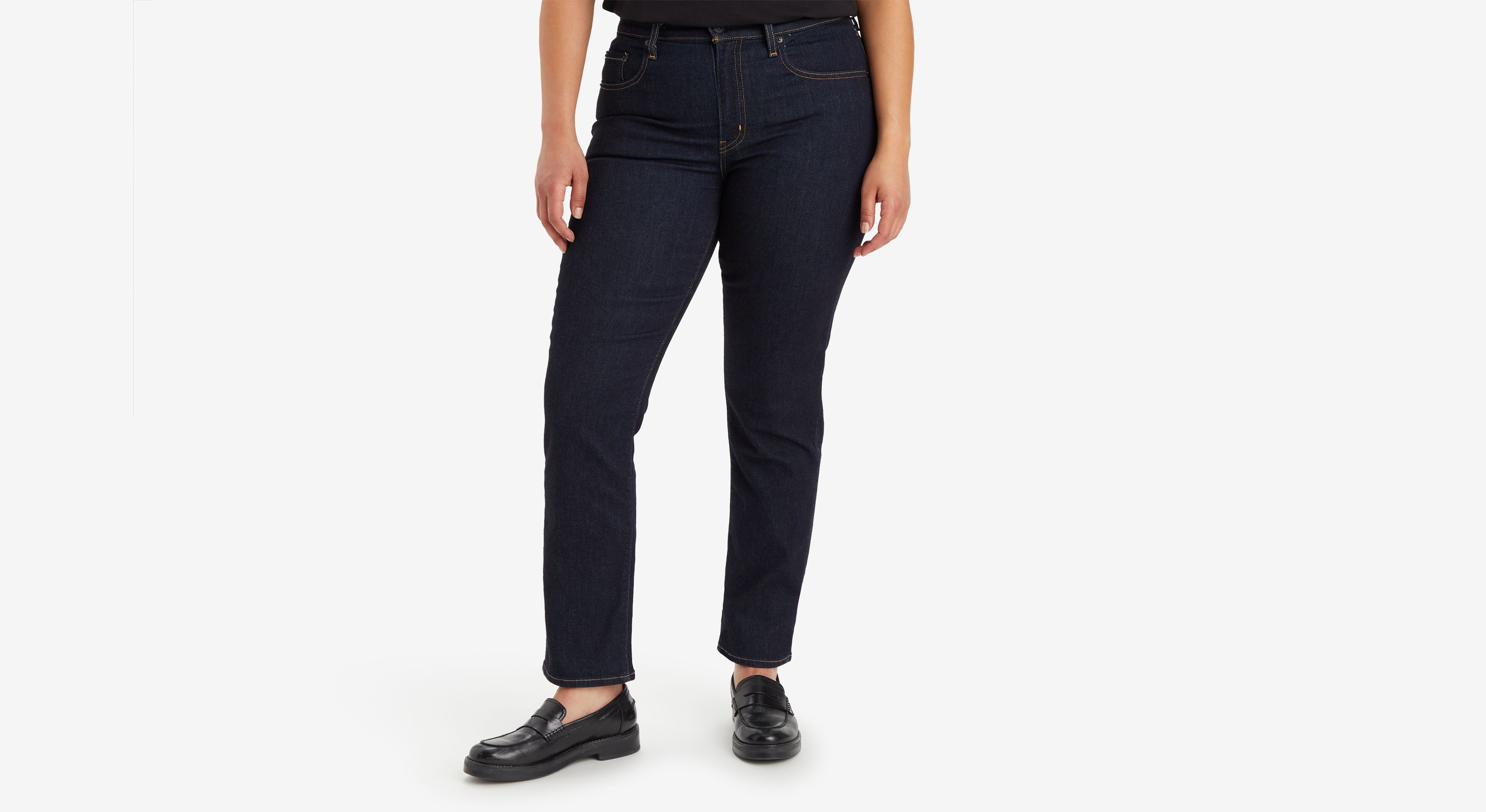 724™ High Rise Straight Jeans - Blue | Levi's® GB