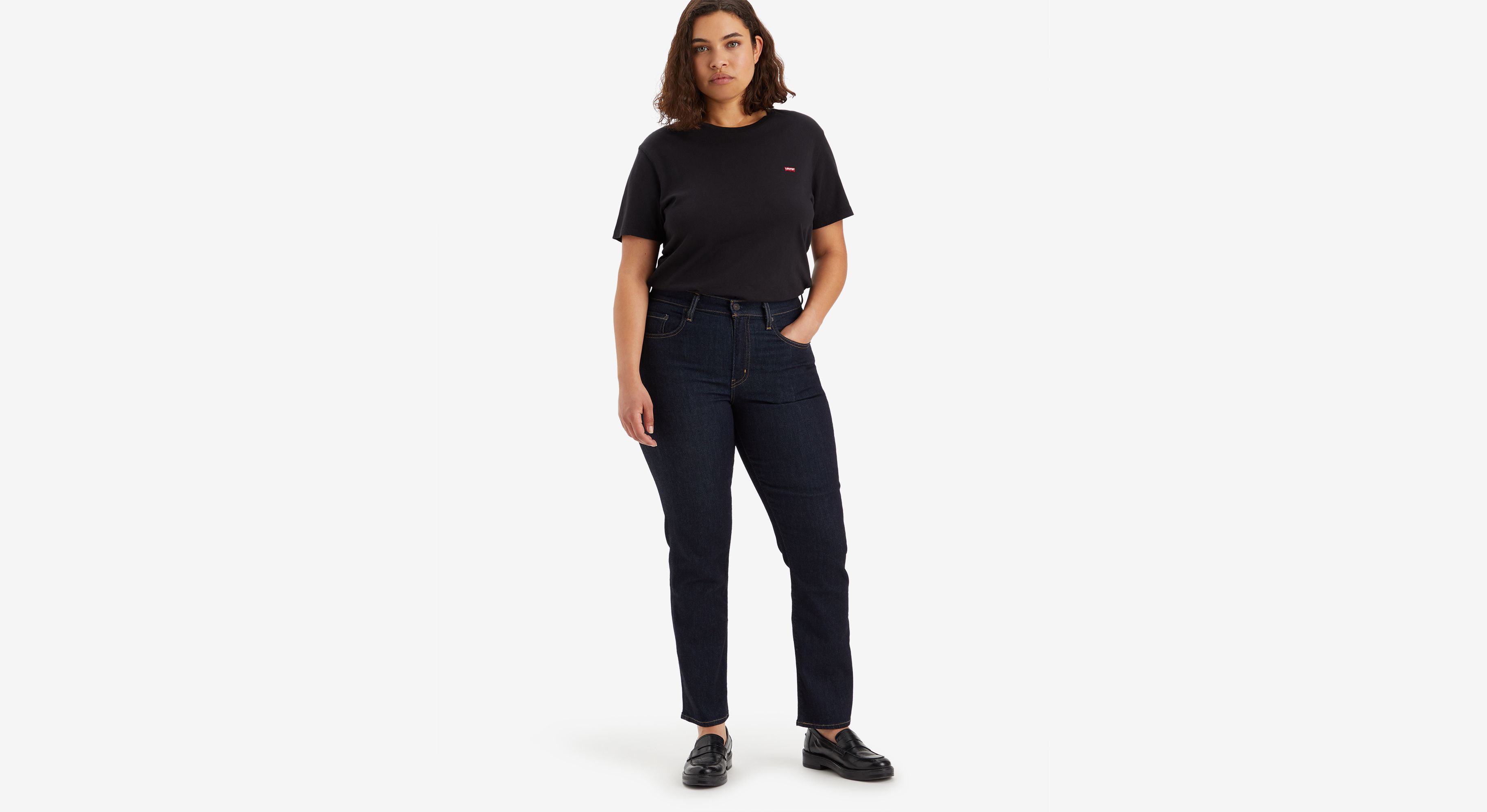 724™ High Rise Straight Jeans - Blue | Levi's® GB
