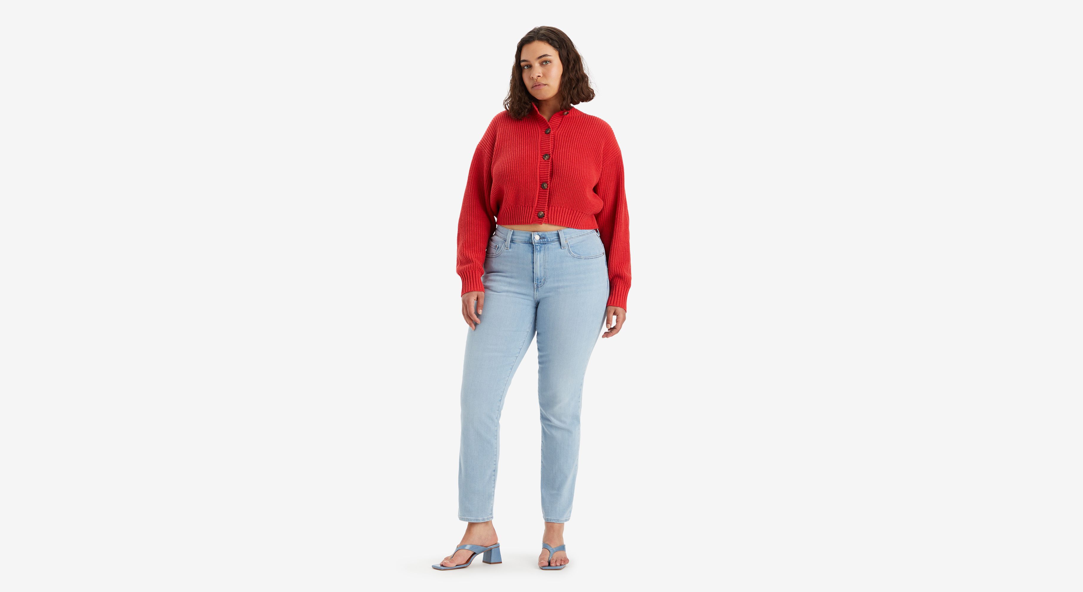 724™ High Rise Straight Jeans - Blue | Levi's® CH