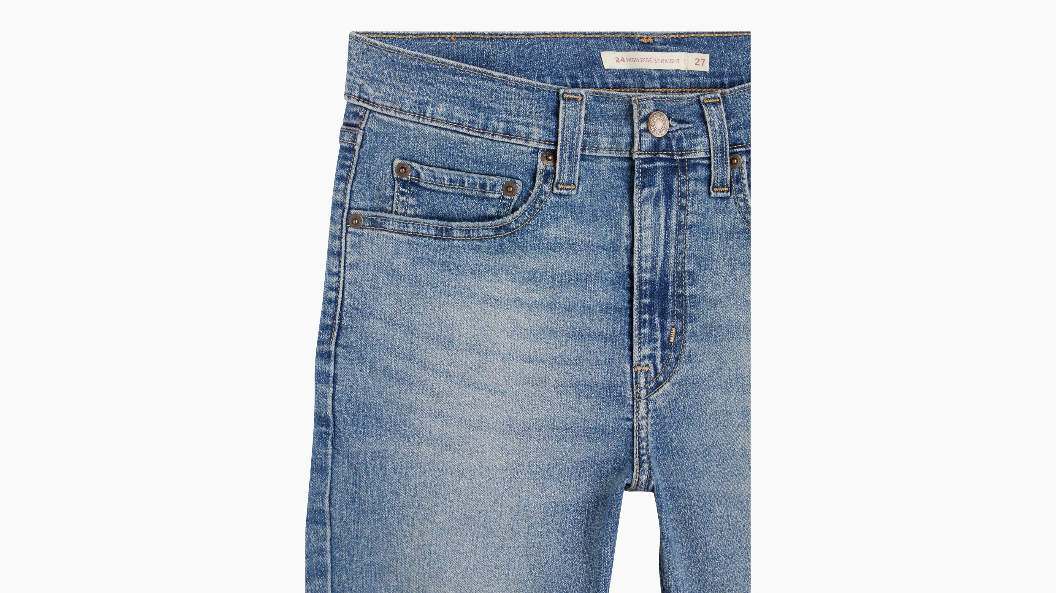 724™ High Rise Straight Jeans - Blue | Levi's® GB