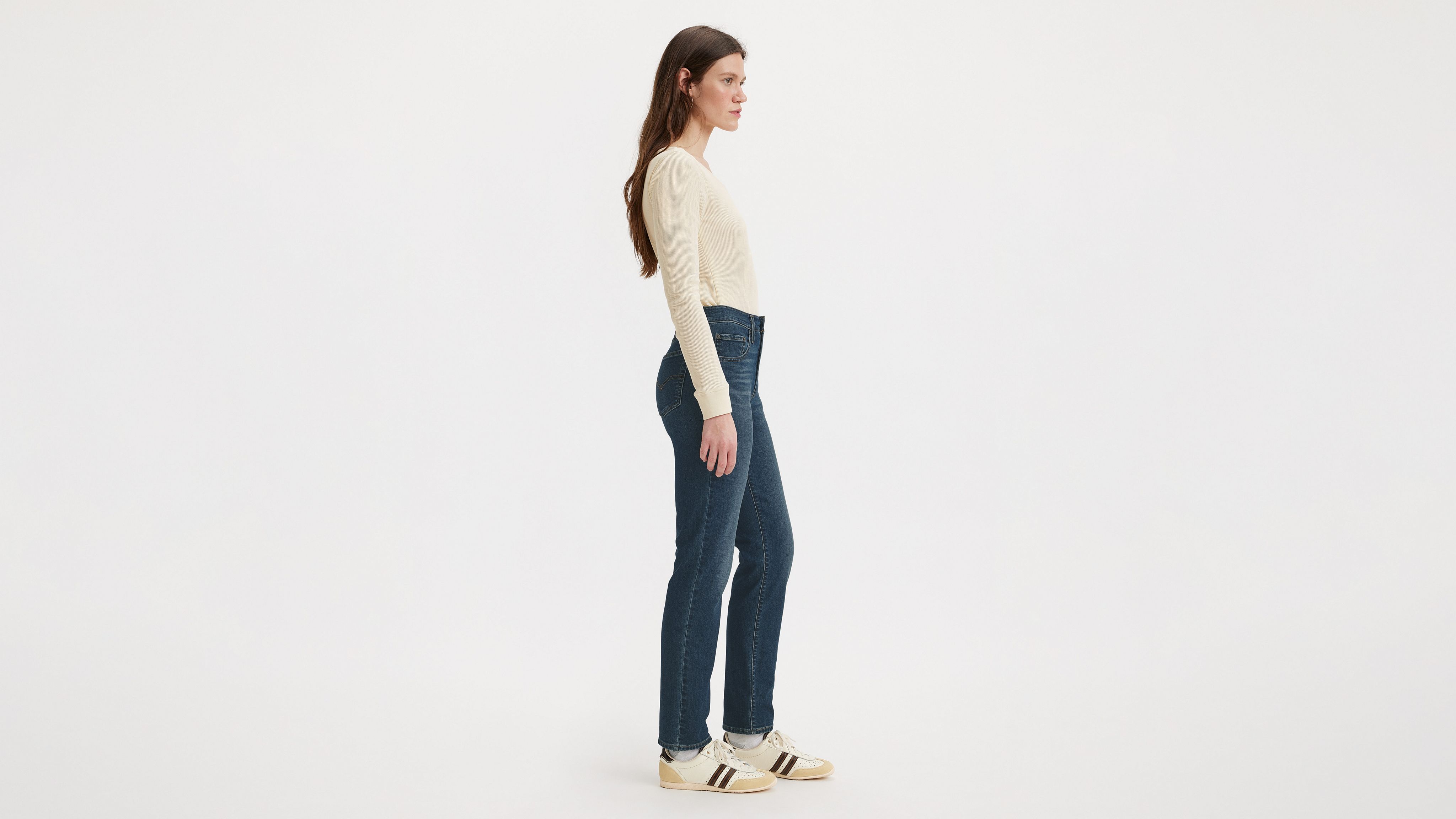 724™ High Rise Straight Jeans - Blue | Levi's® GB