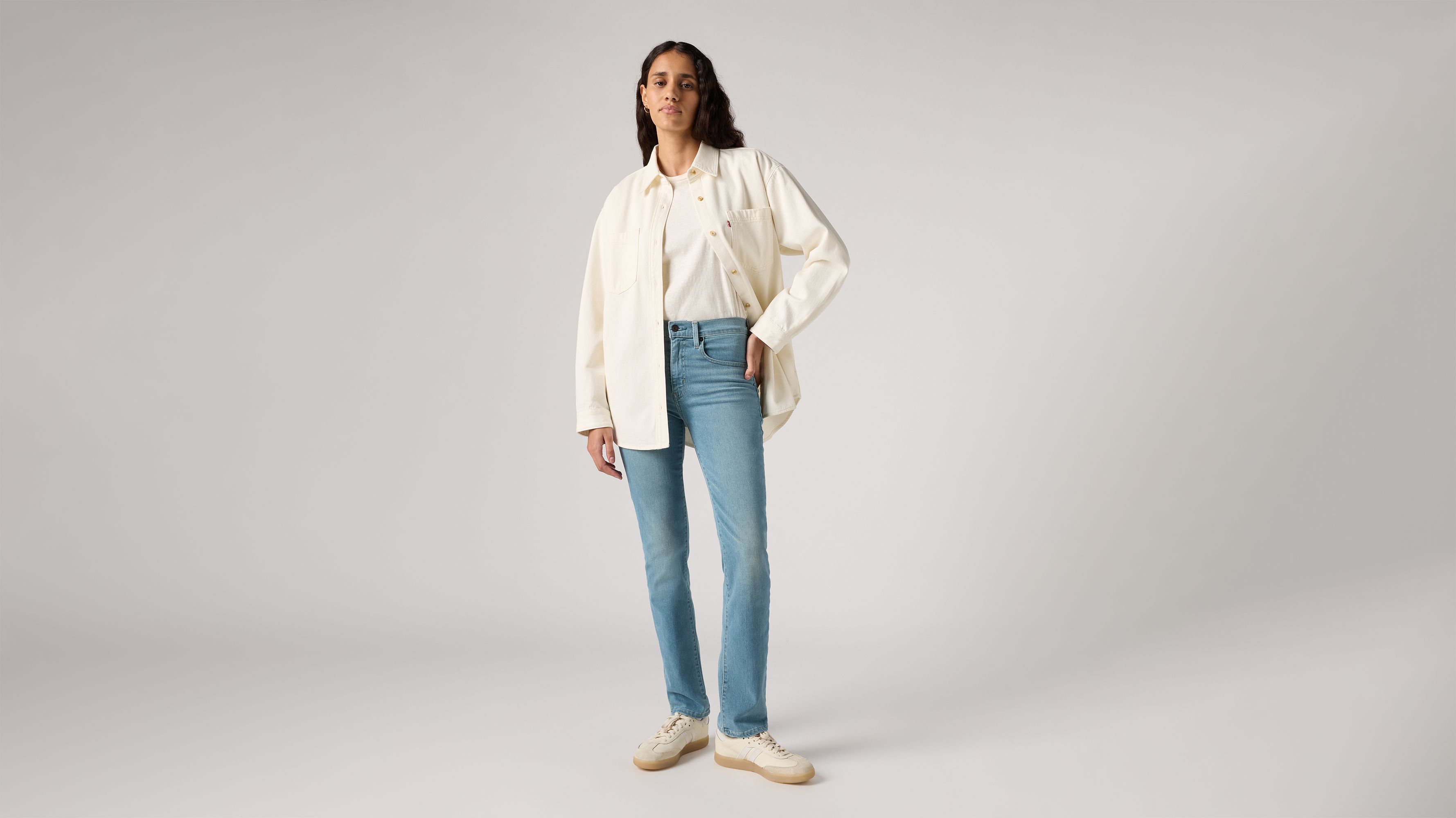 724™ High Rise Straight Jeans - Blue | Levi's® GB