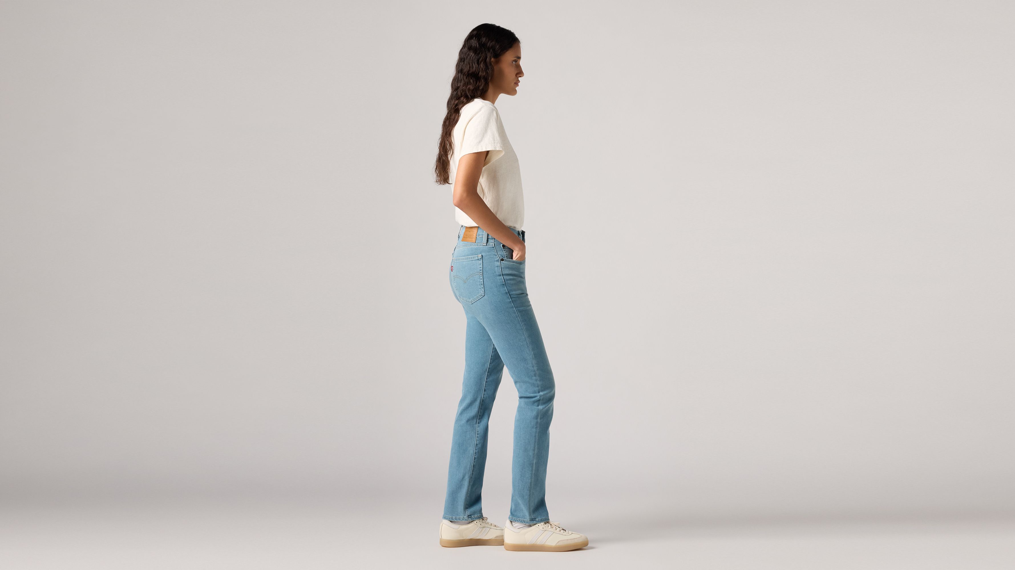 724™ High Rise Straight Jeans - Blue | Levi's® GB
