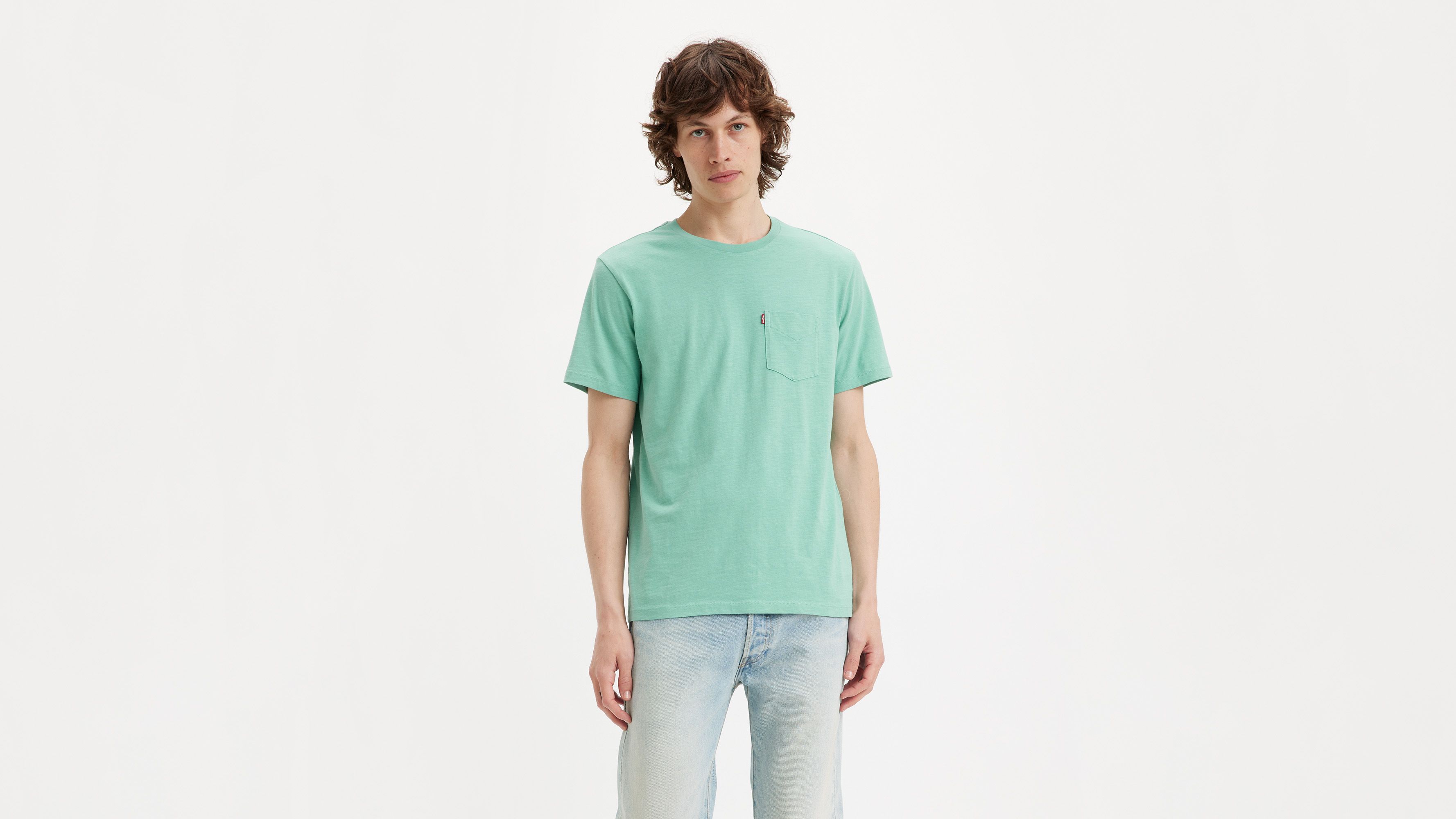 Short Sleeve Classic Pocket Tee - Green | Levi's® SE