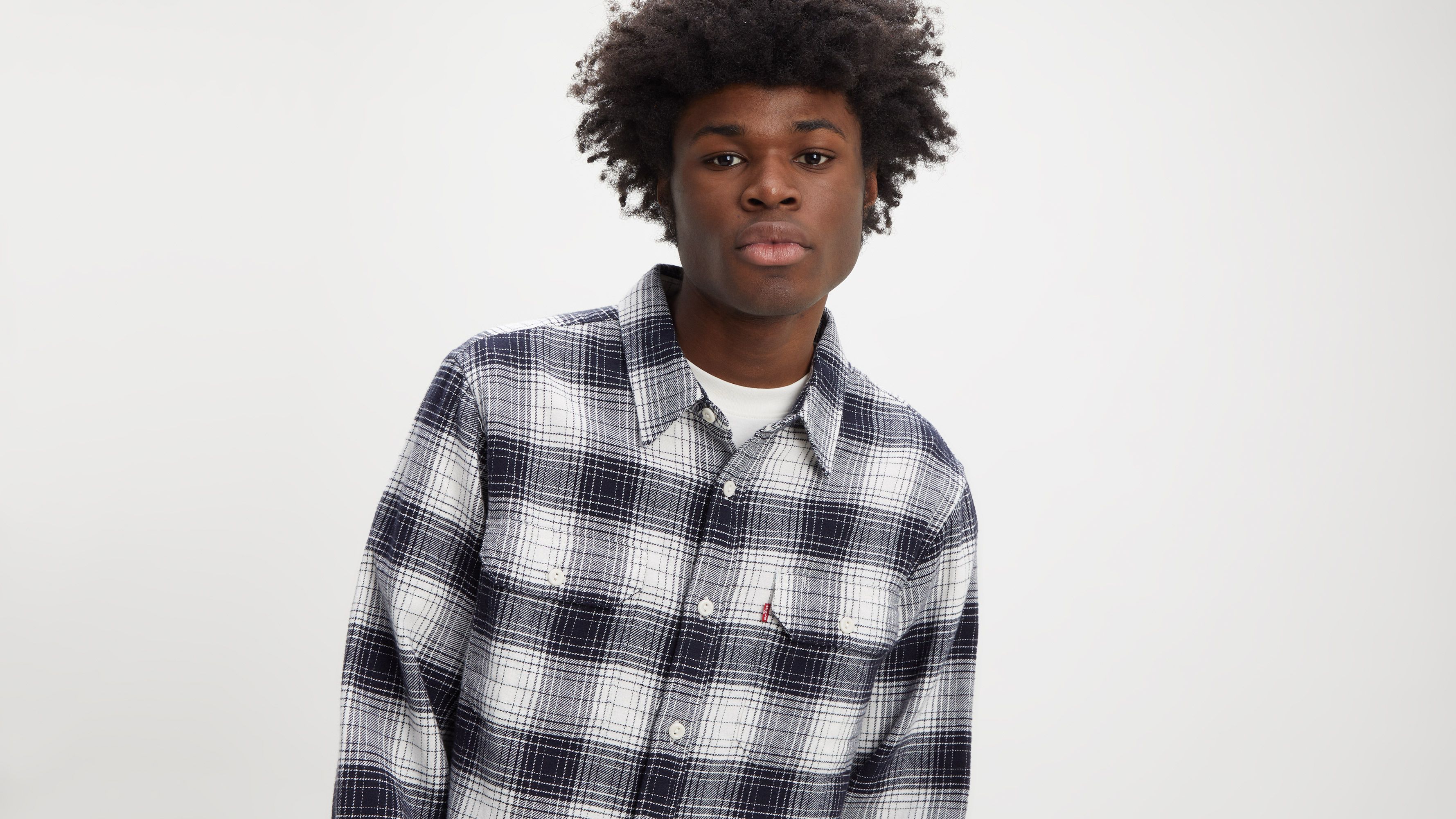 Jackson Worker Flannel Overshirt - Black | Levi's® US