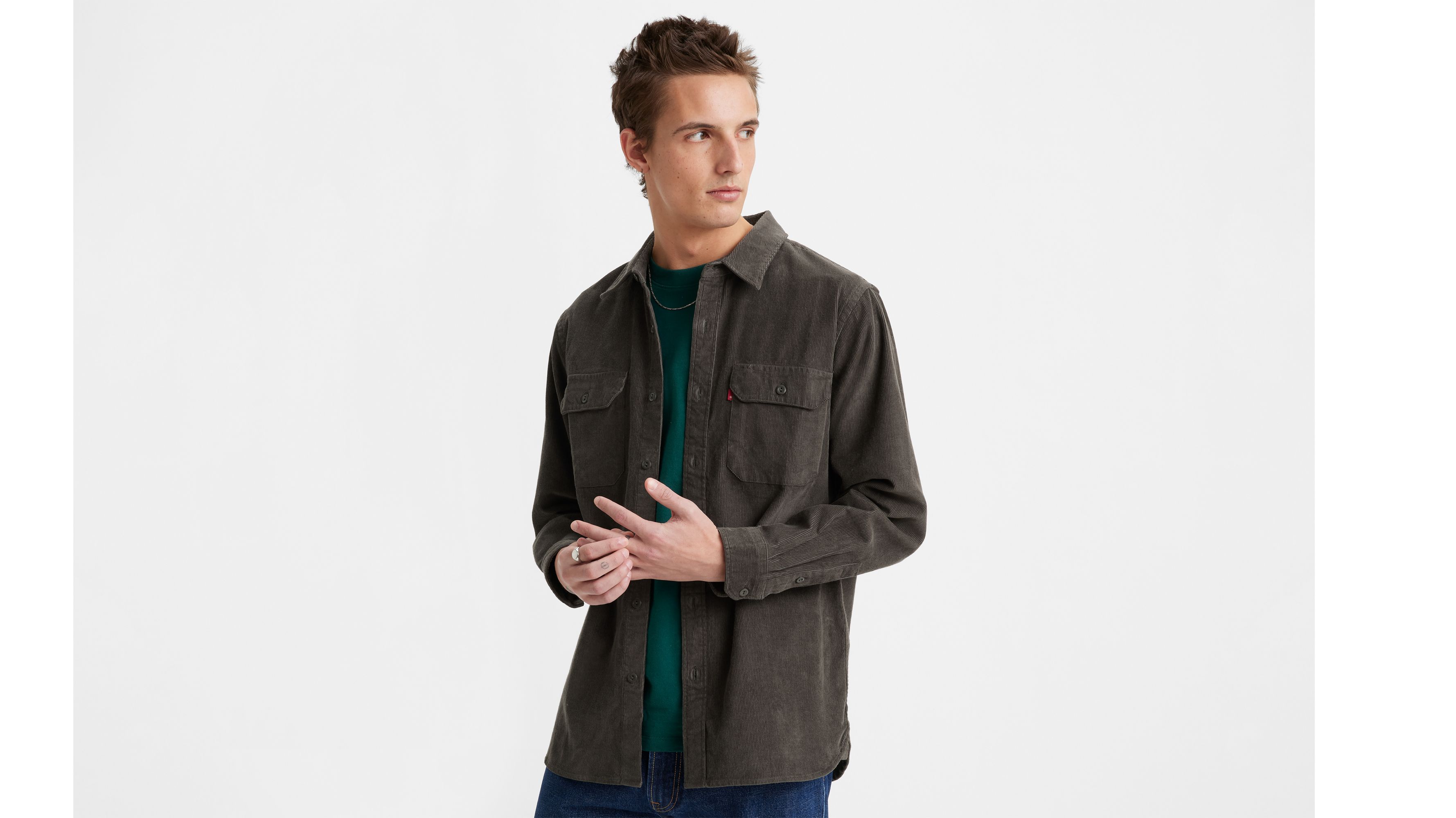 Jackson Worker Corduroy Overshirt - Grey | Levi's® US