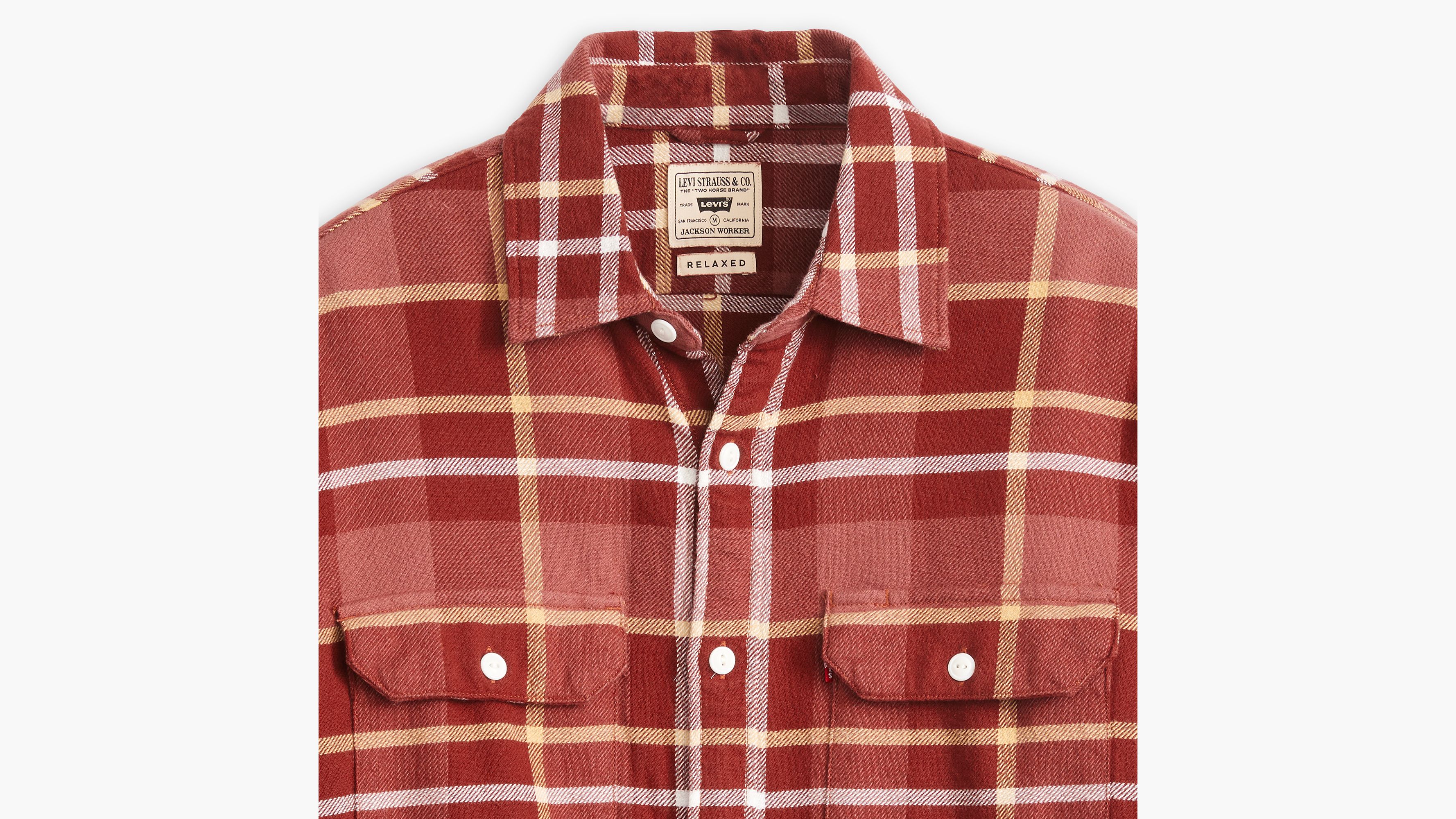Jackson Worker Overshirt - Red | Levi's® CH