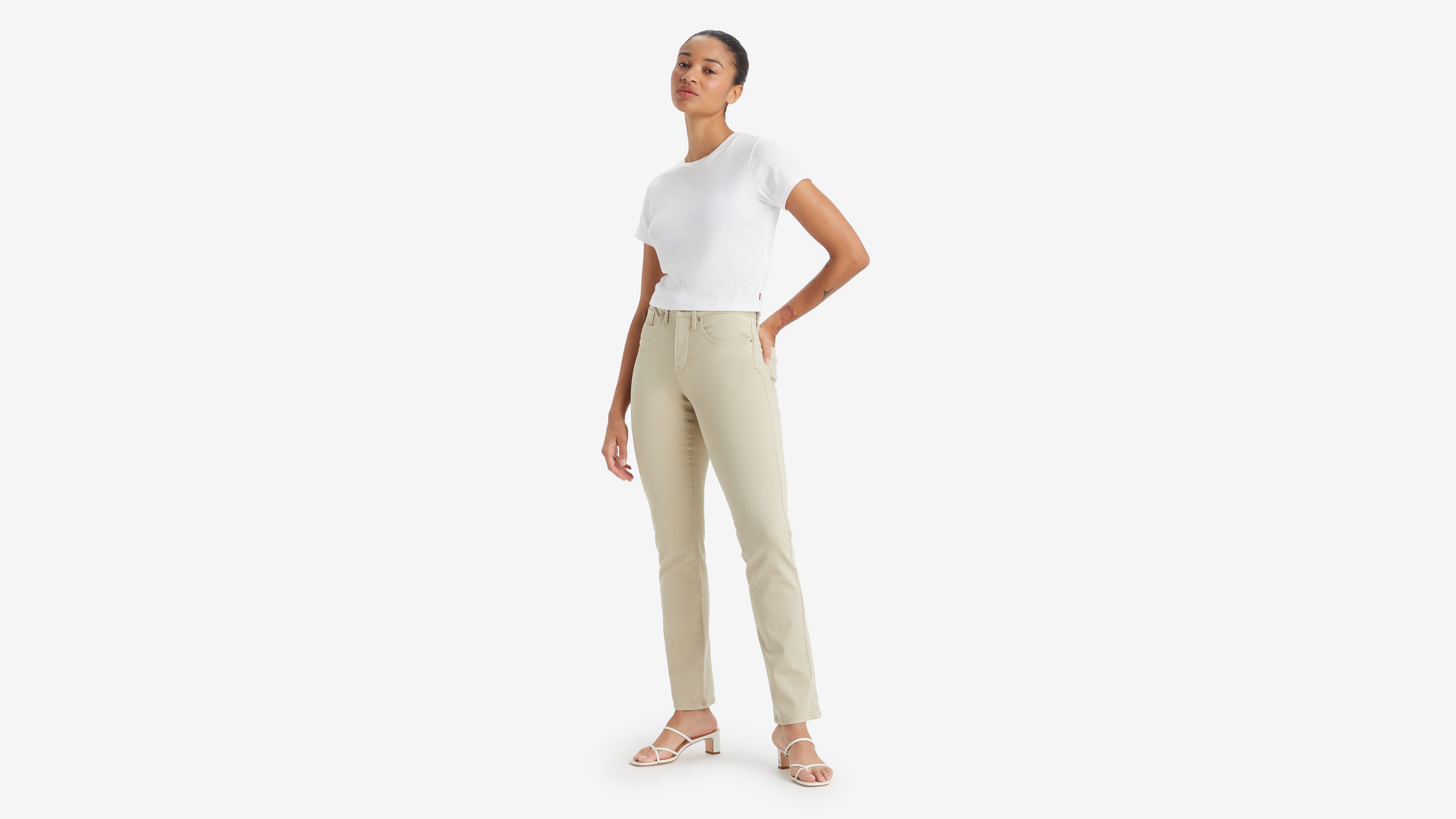 314 Shaping Straight Women's Jeans - Tan | Levi's® US