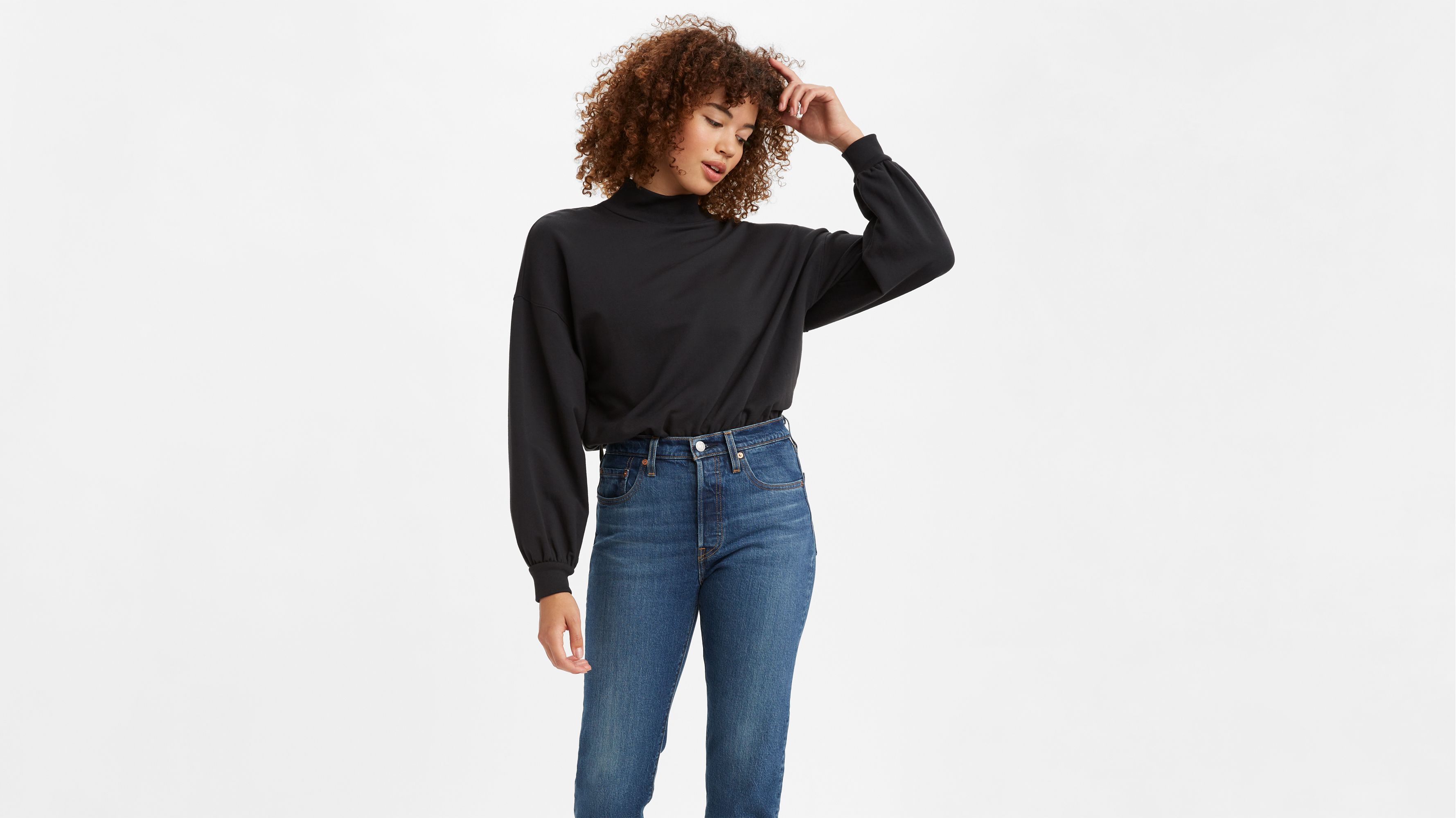 Poppy Mockneck Sweatshirt - Black | Levi's® US