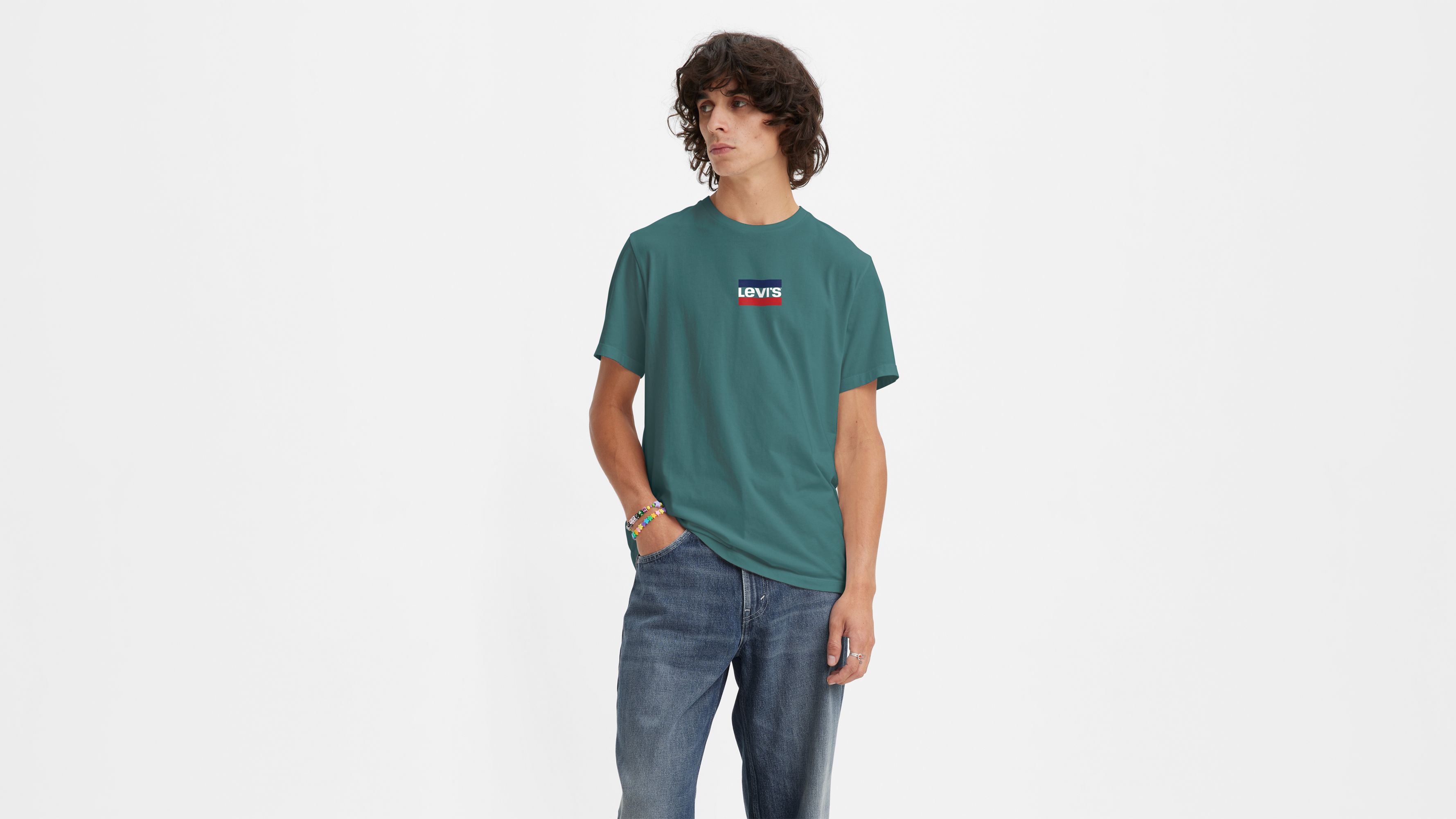 Graphic Crewneck Tee - Green | Levi's® IE