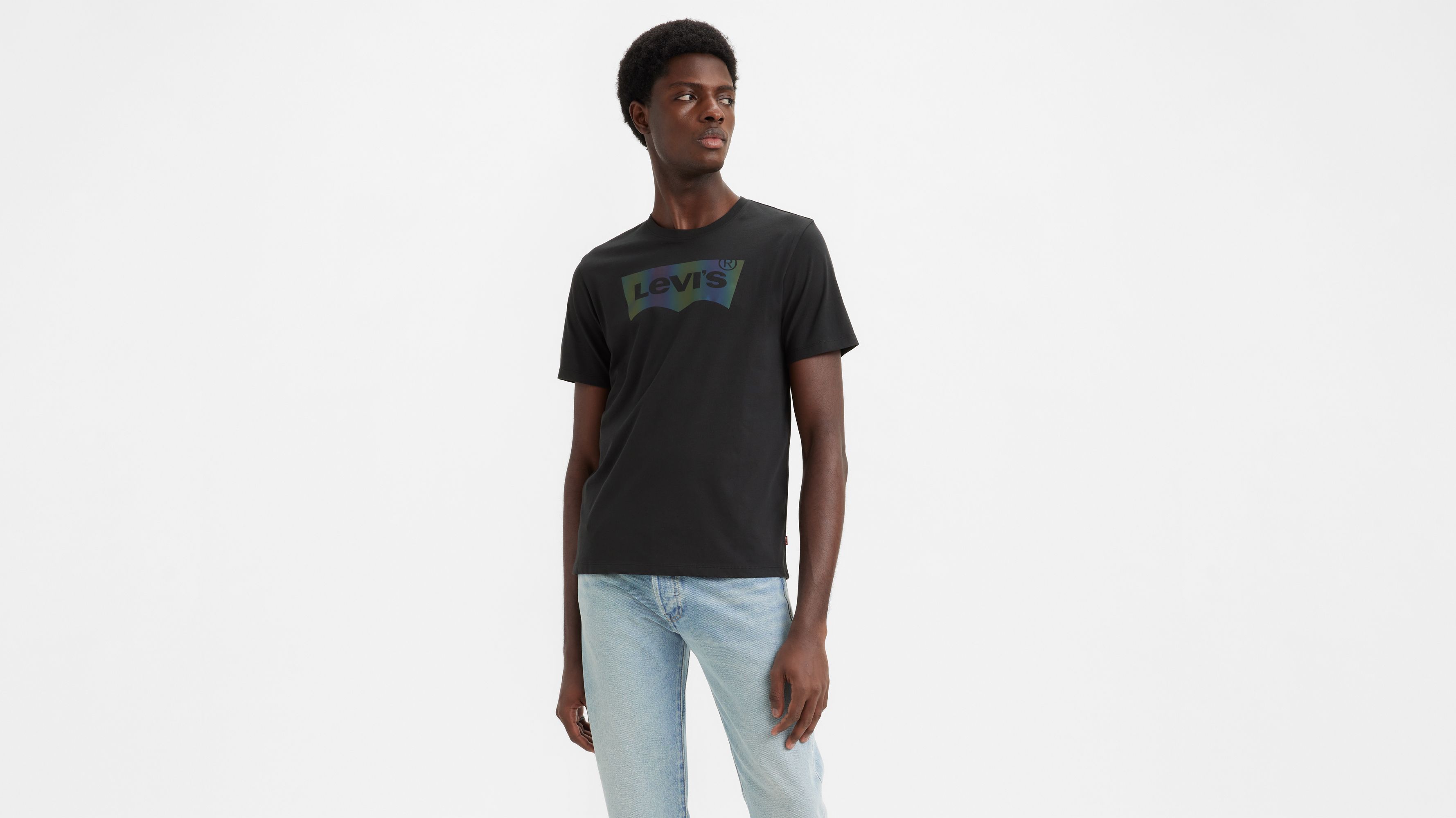 Camiseta Estampada De Cuello Redondo - Negro | Levi's® ES