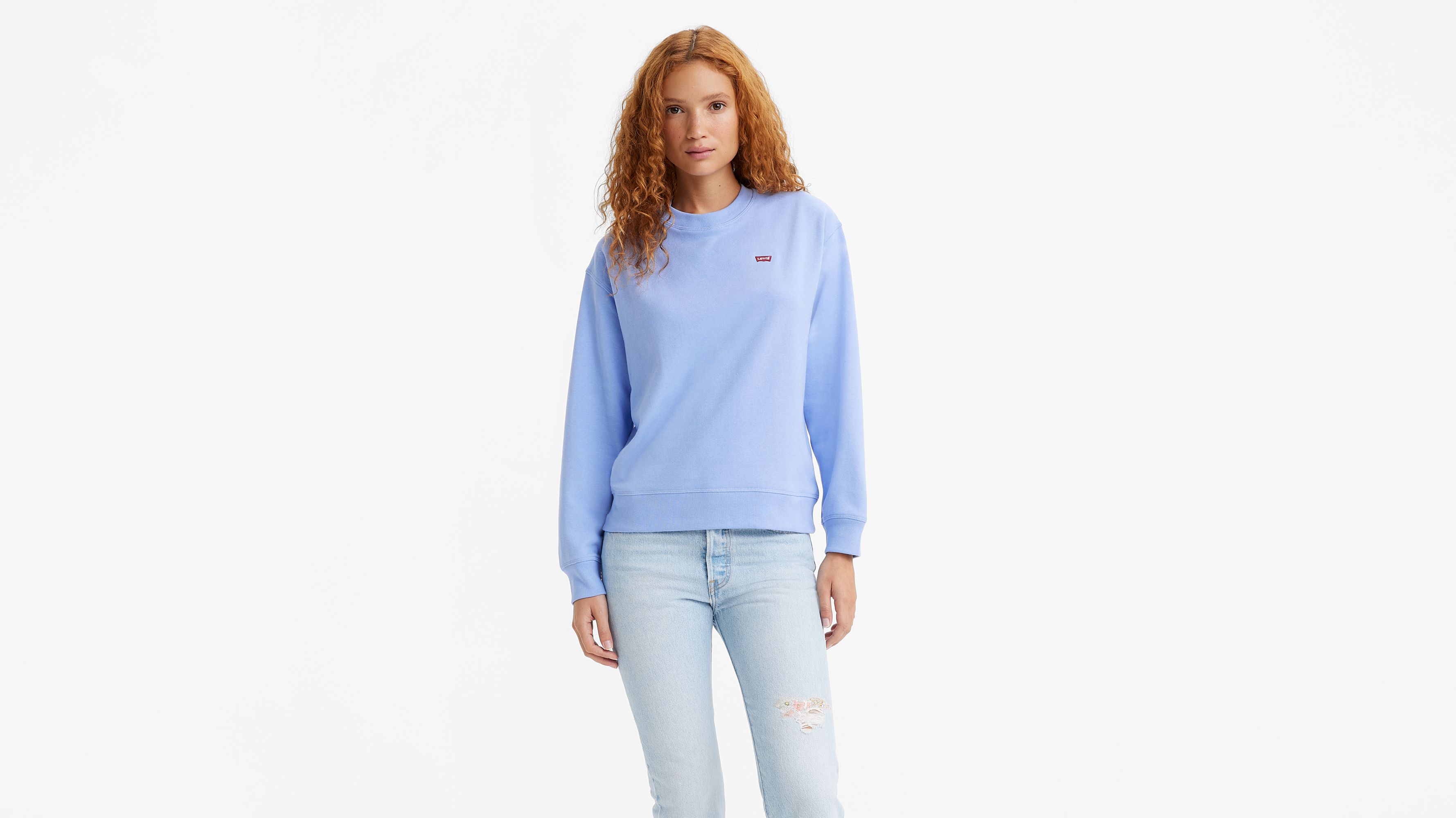 Standard Crewneck Sweatshirt - Blue | Levi's® GB