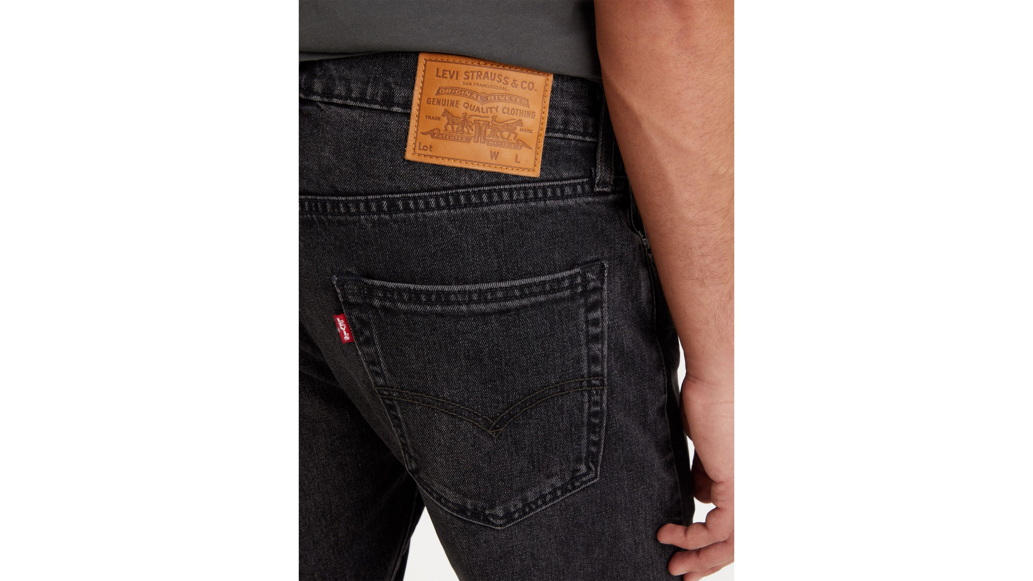 502™ Taper Fit Selvedge Men's Jeans - Black | Levi's® US