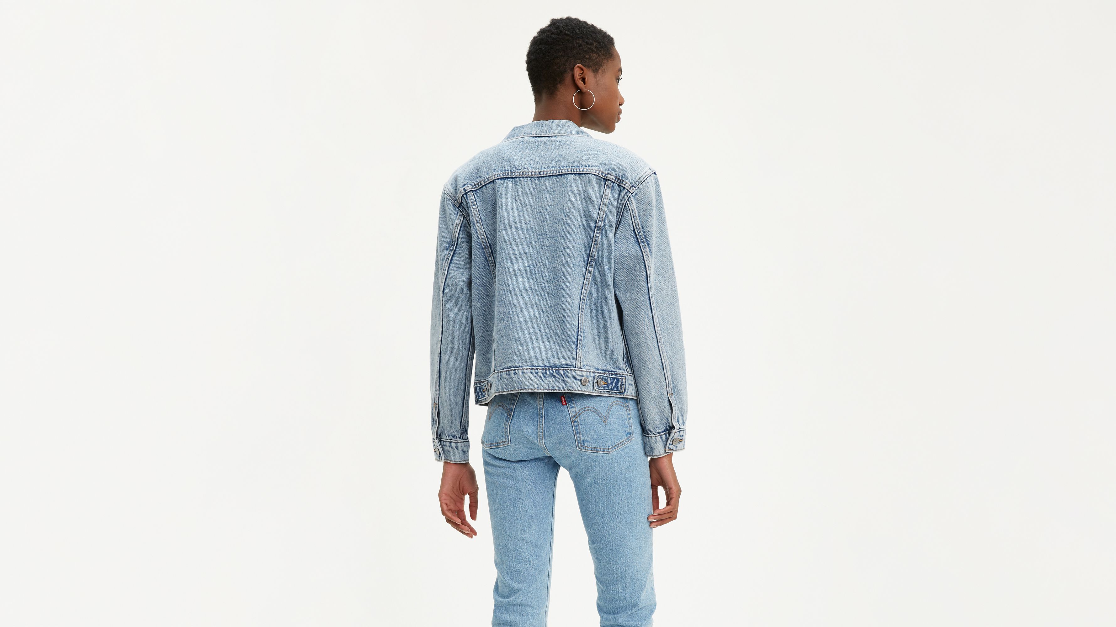 Ex-boyfriend Trucker Jacket - White | Levi's® US