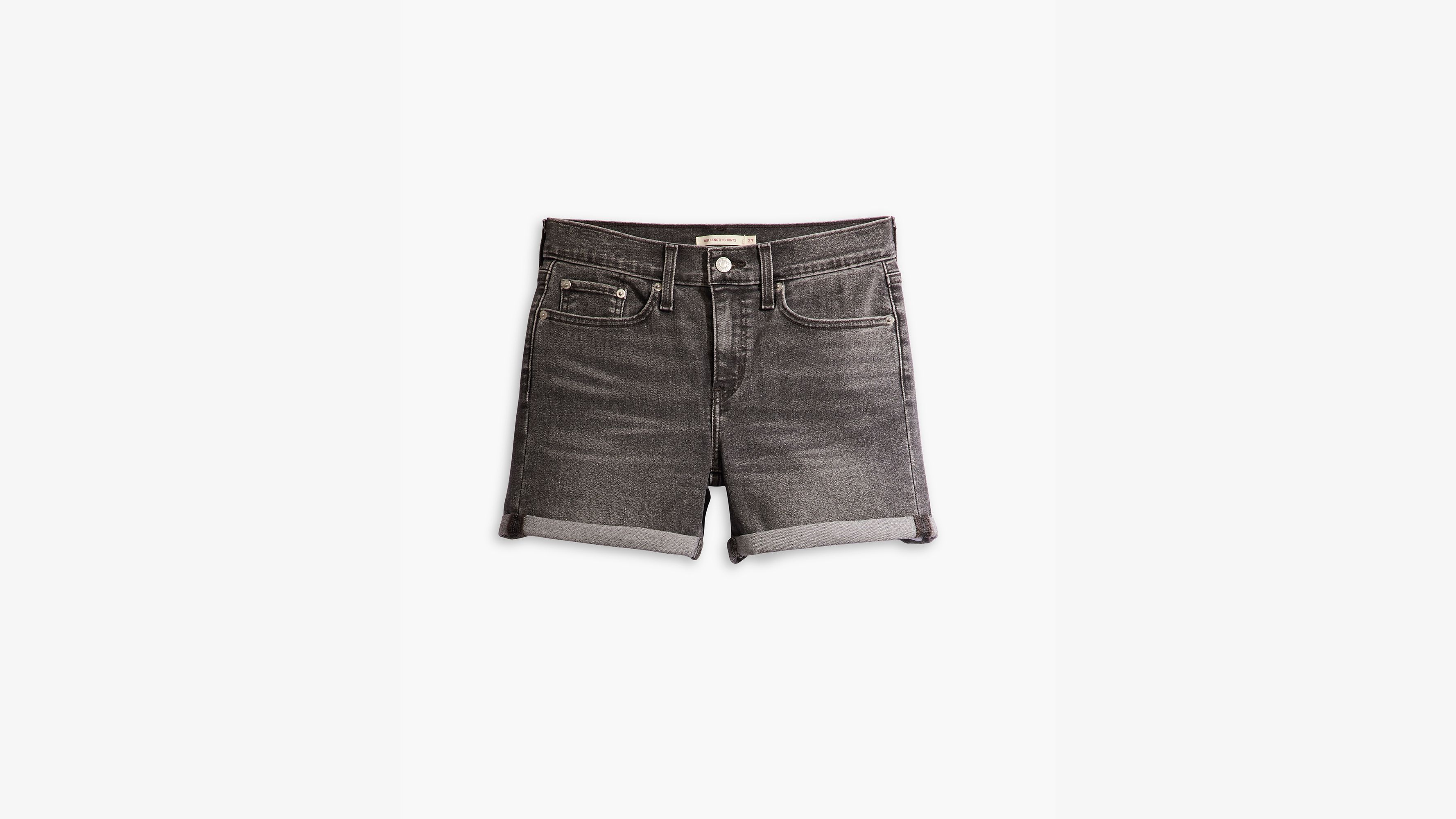 Mid Length Women's Shorts - Black | Levi's® US