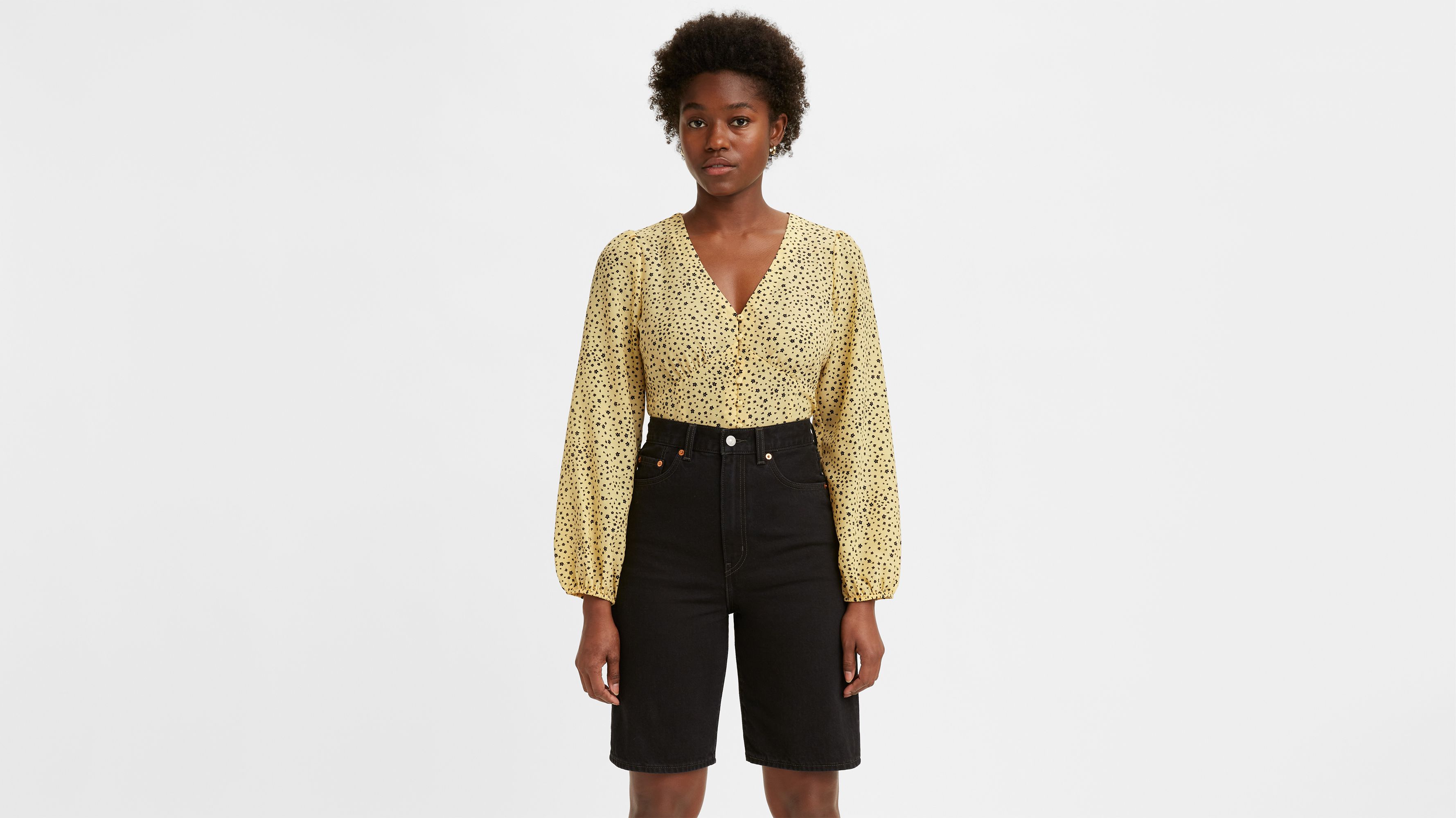 Sophia Puff Sleeve Top - Yellow | Levi's® US