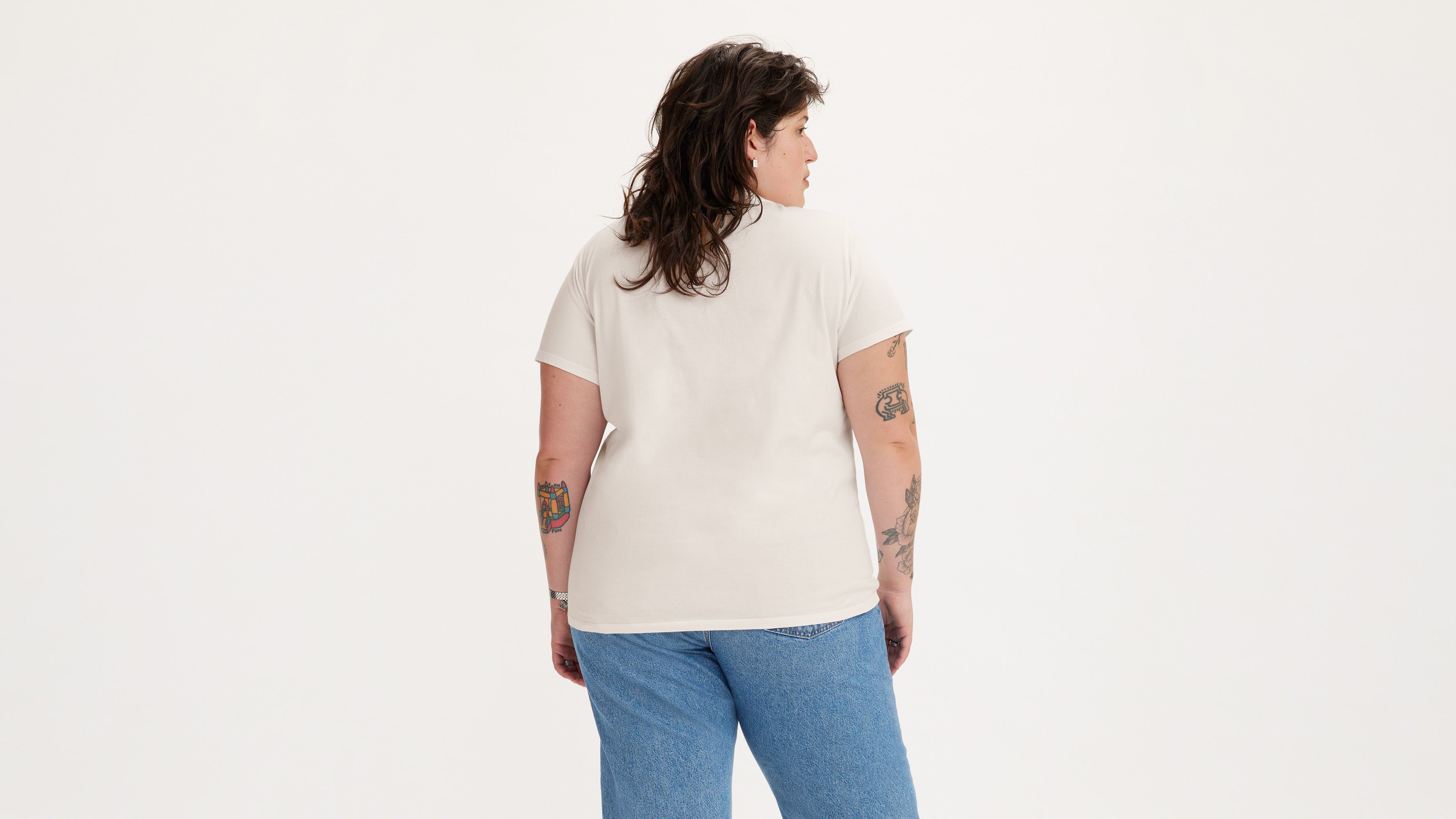 Perfect Logo Tee (plus Size) - White | Levi's® GB