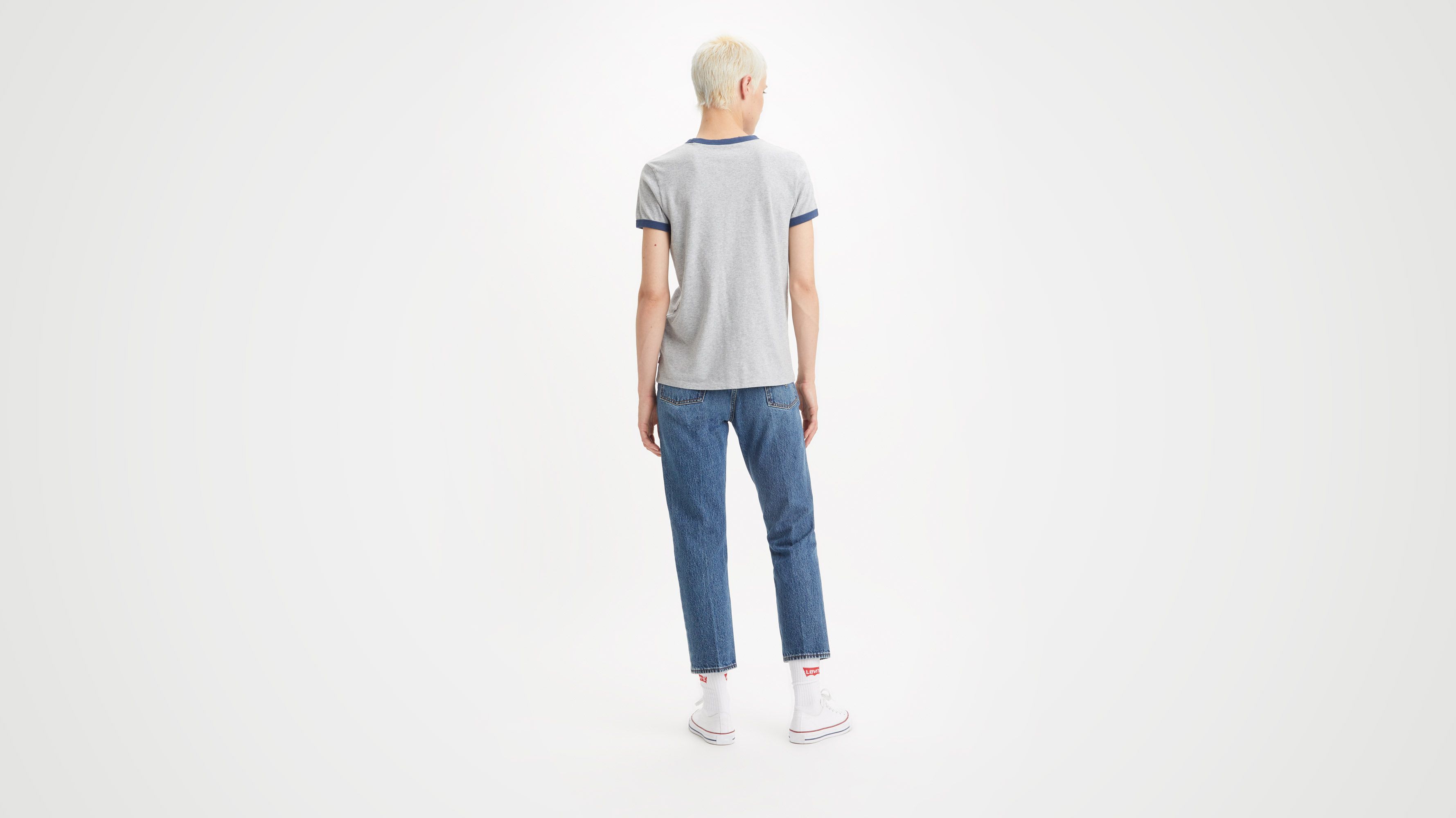 The Perfect Ringer Tee - Grey | Levi's® LU