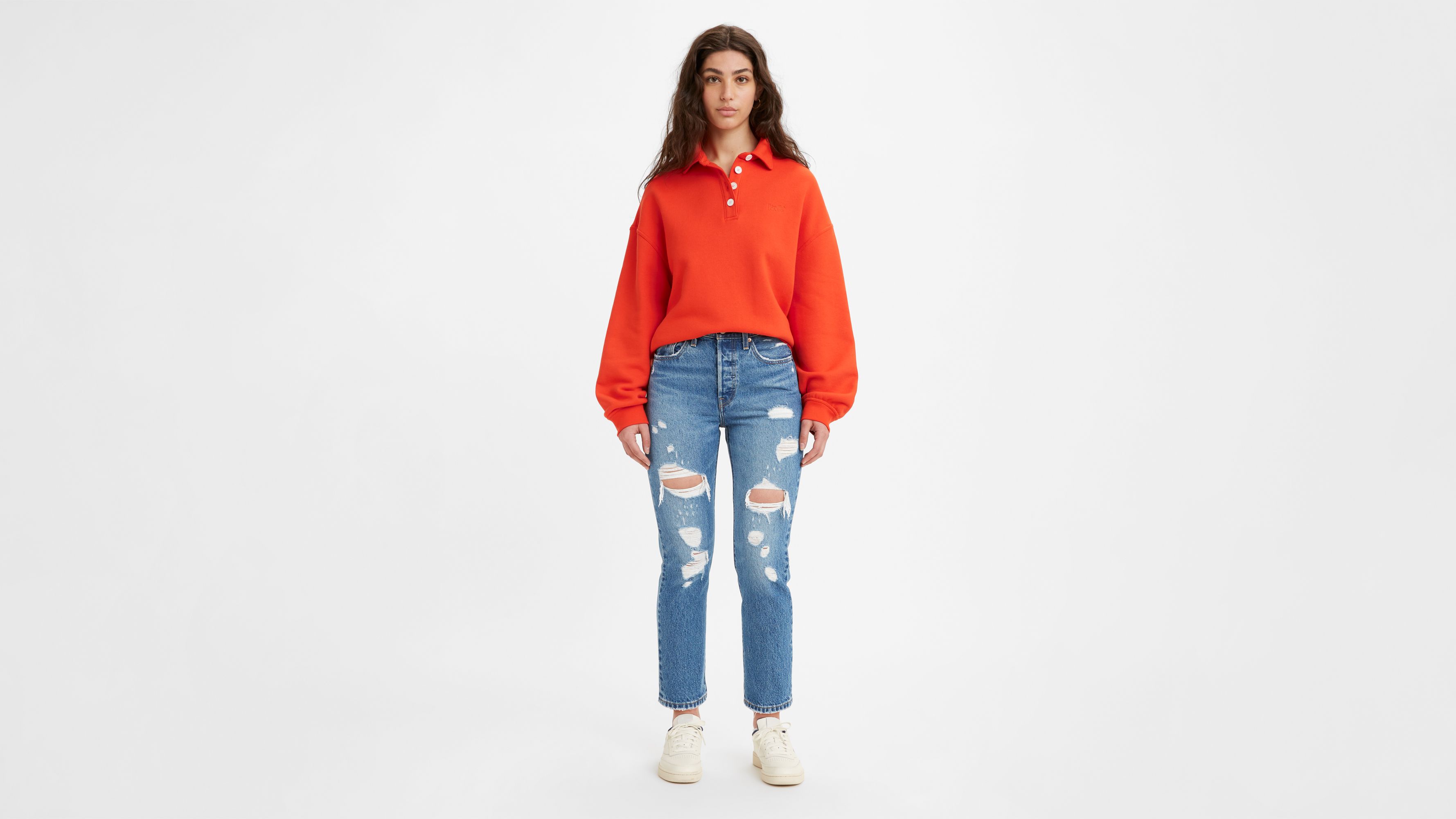 501® Levi's® Crop Jeans - Blue | Levi's® DE