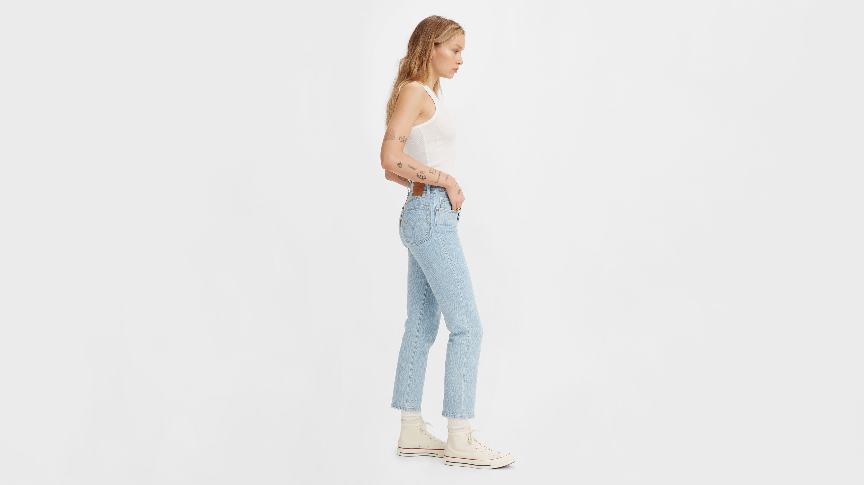 501® Levi's® Crop Jeans - Blue | Levi's® IE