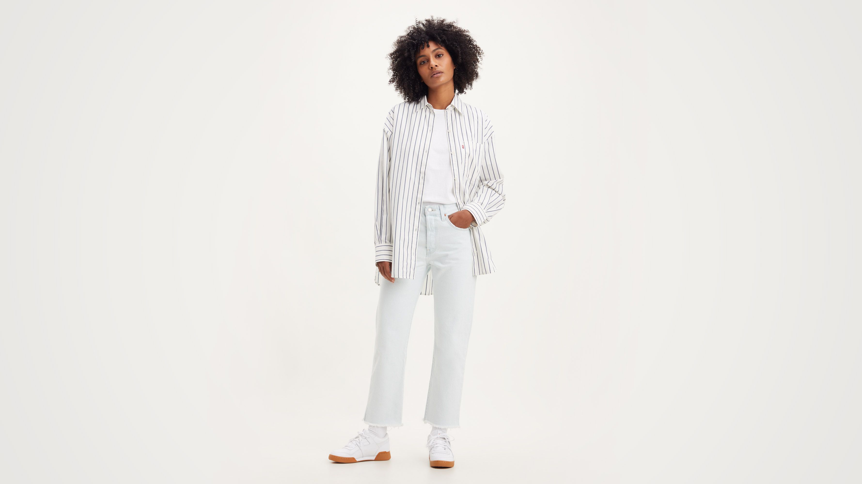 Jean 501® Levi's® Crop - Bleu | Levi's® BE