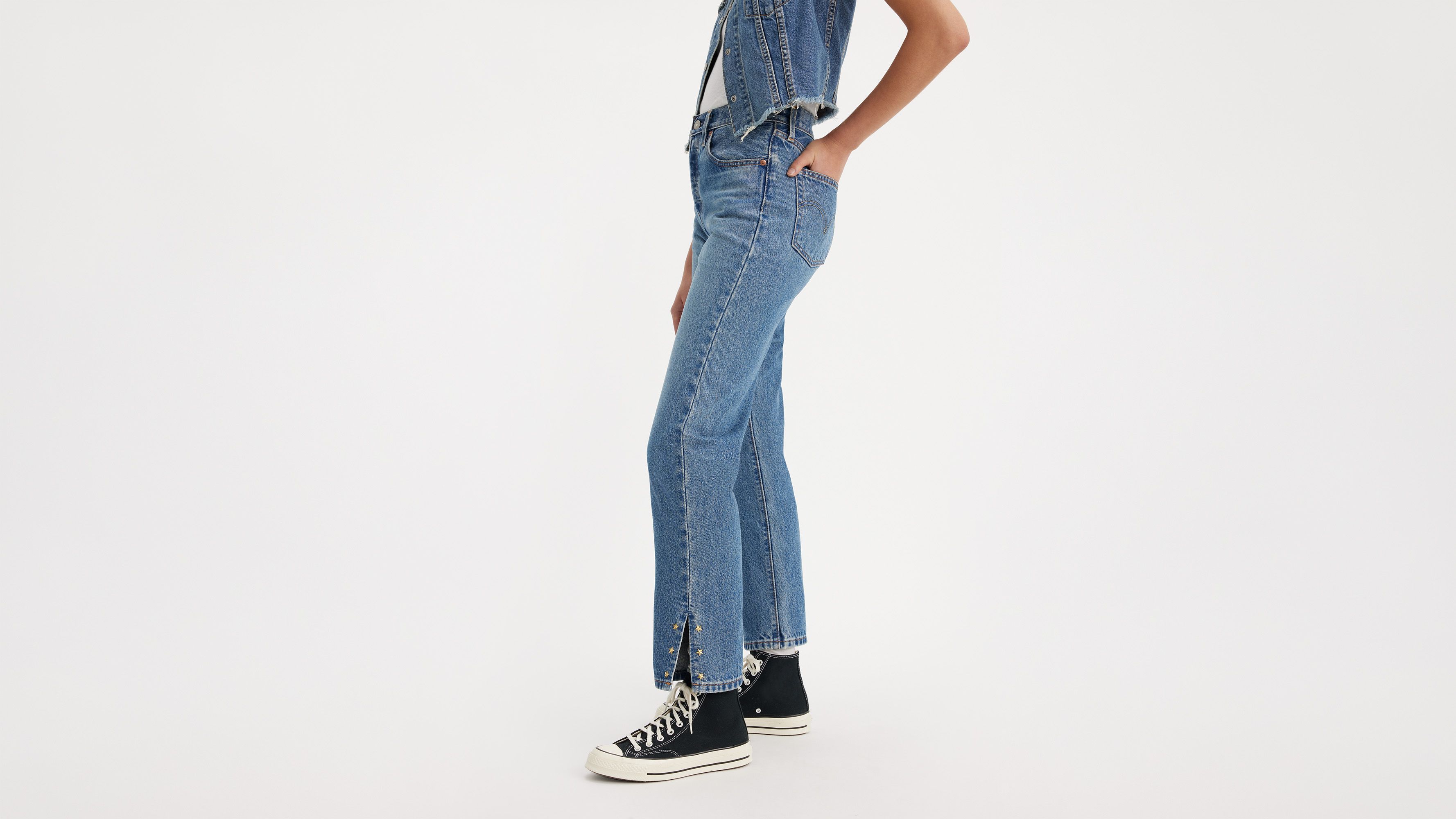 501® Crop Jeans - Blue | Levi's® DE