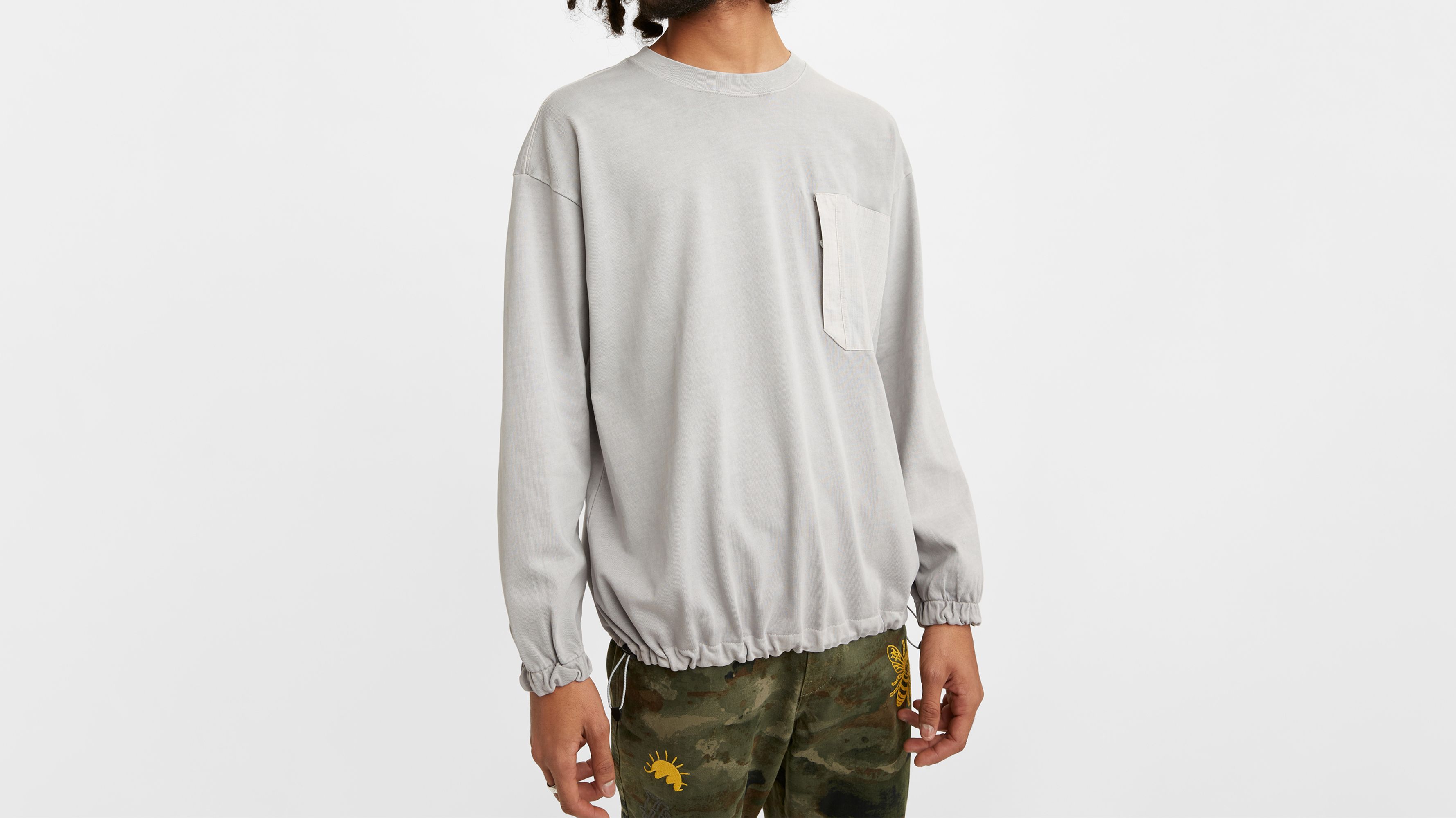 Longsleeve Utility Pocket Tee Shirt - Grey | Levi's® CA