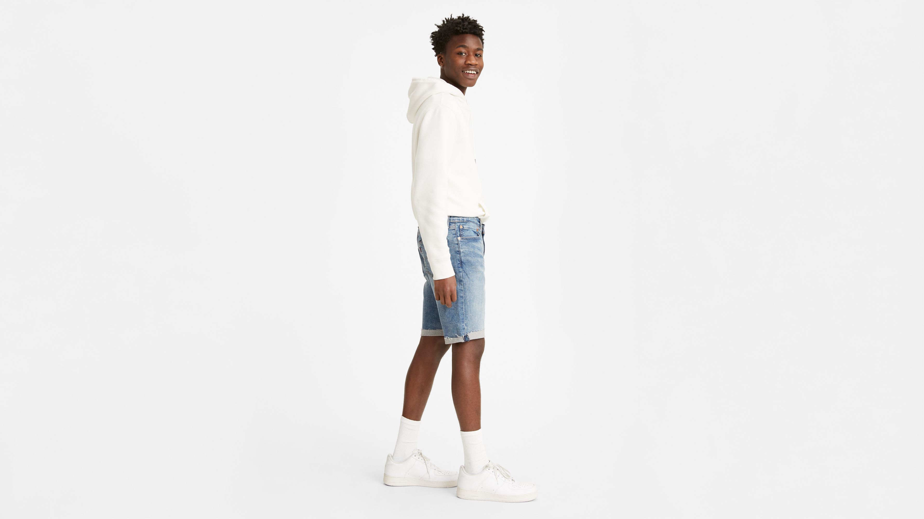 511™ Slim Cut-off 10-11" Men's Shorts - Medium Wash | Levi's® US