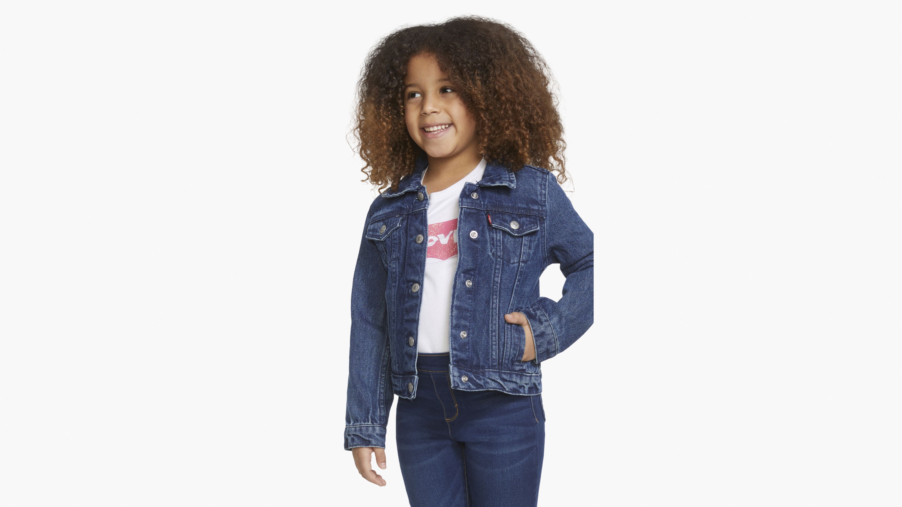 Little Girls 4-6x Trucker Jacket - Dark Wash | Levi's® US