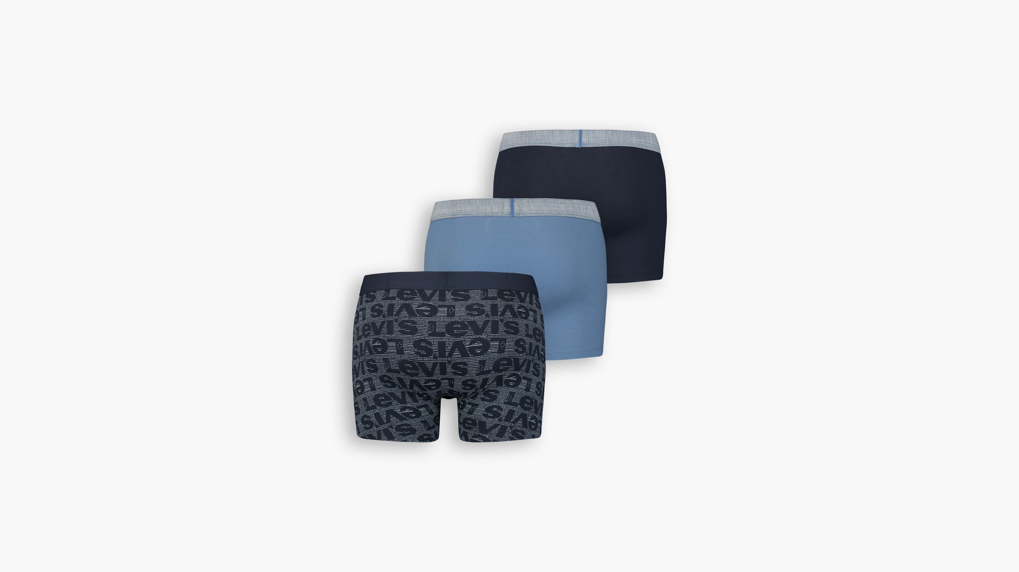 Giftbox Denim Logo Boxer Briefs 3-pack - Blue | Levi's® FR