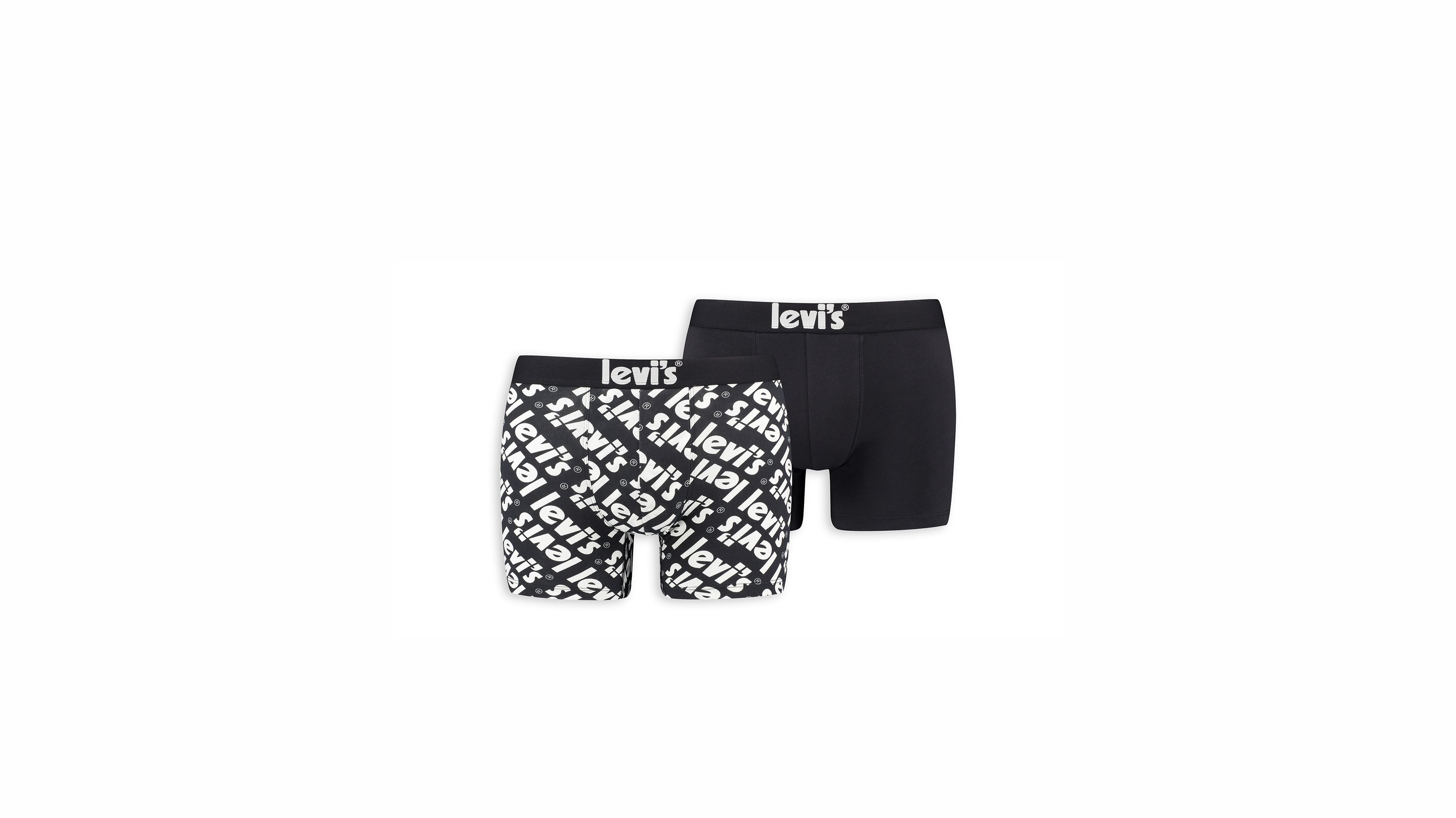 Levi's® Poster Logo Boxer Briefs 2-pack - Nero | Levi's® IT