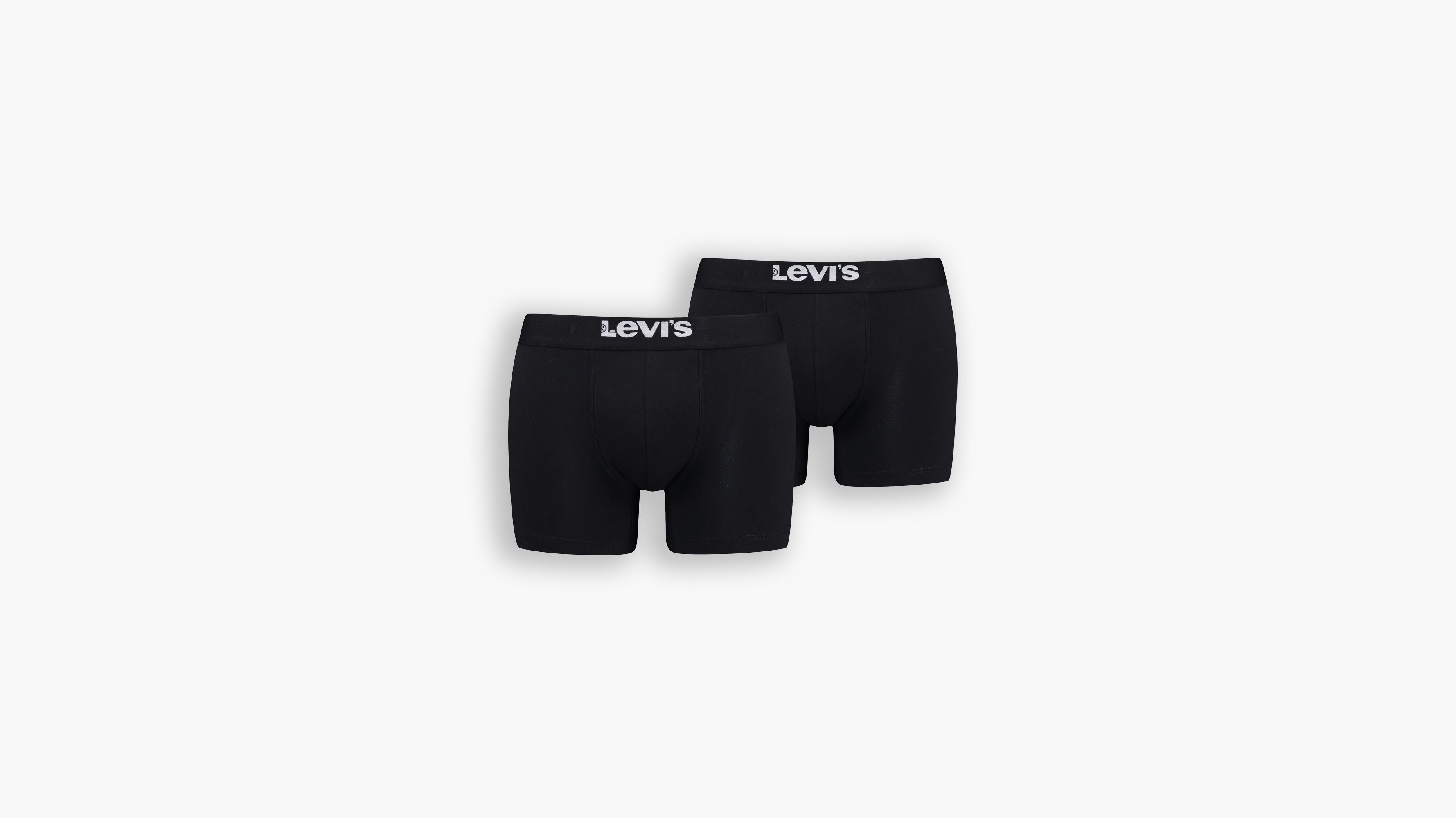 Levi's® Solid Boxer Briefs - 2 Pack - Black | Levi's® GB
