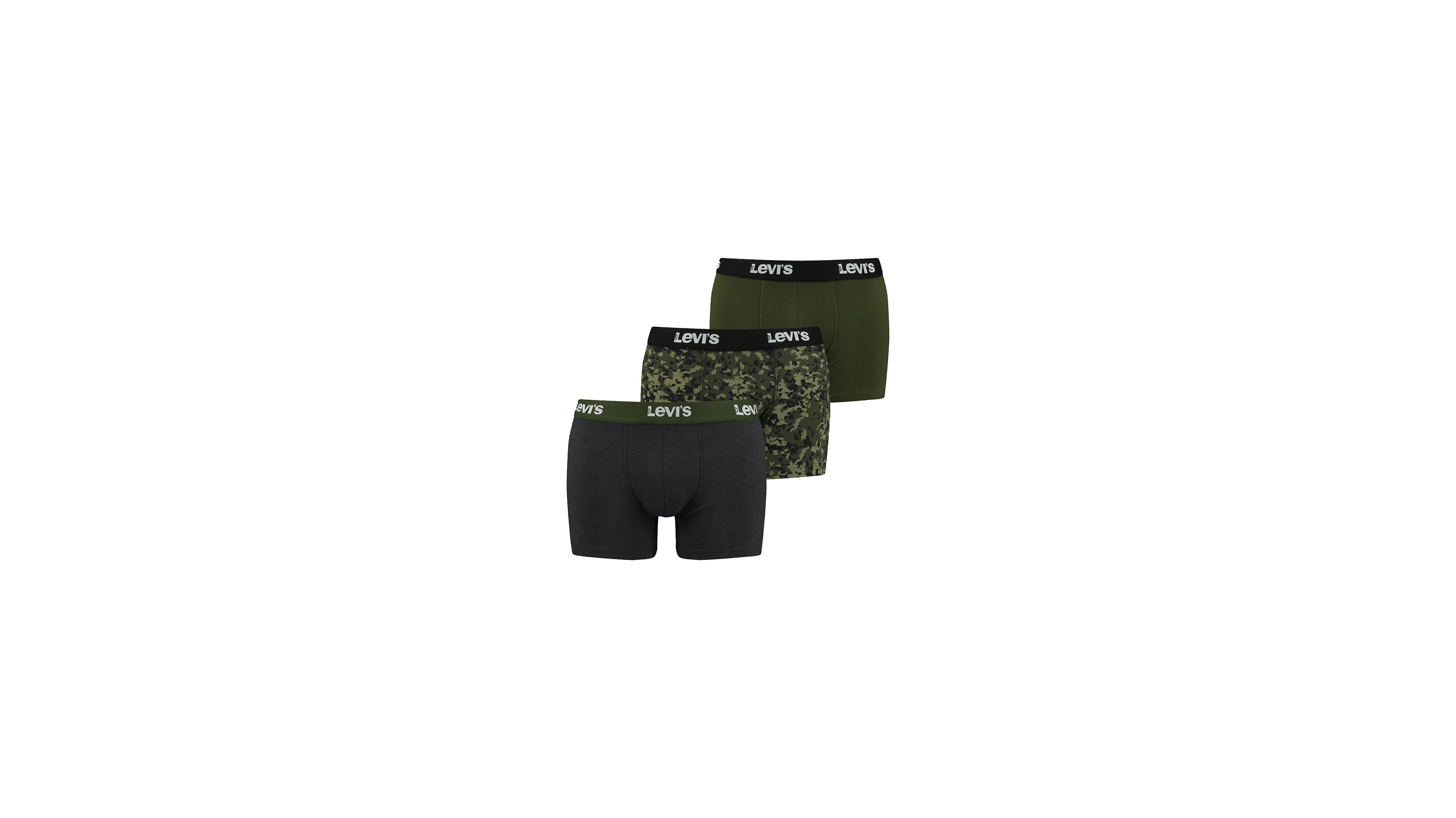 Levi's® Dappled Camo Boxer Brief - 3 Pack - Green | Levi's® IE
