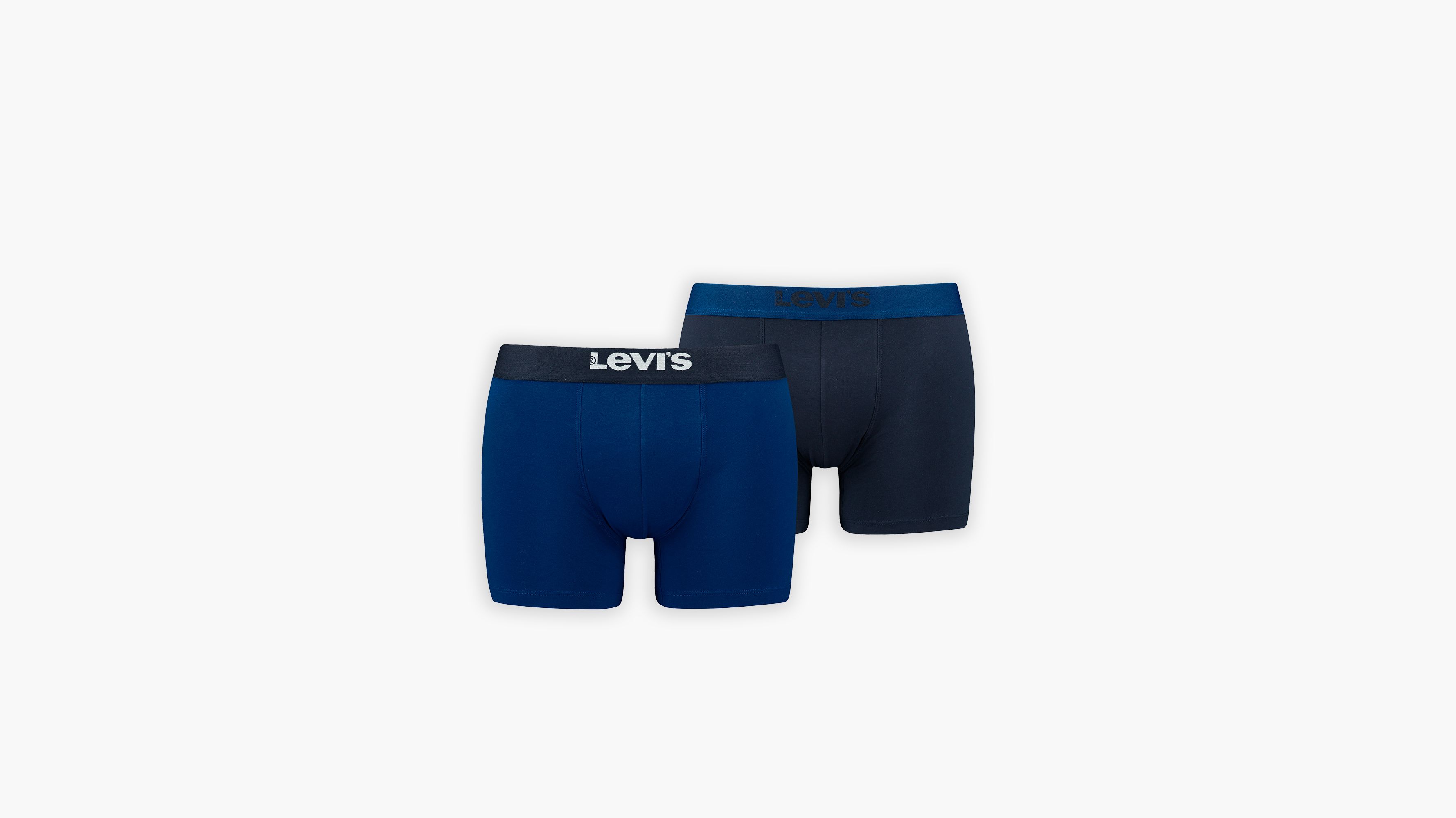 Levi's® Solid Basic Boxer Brief Organic Cotton - 2 Pack - Blue | Levi's® IE