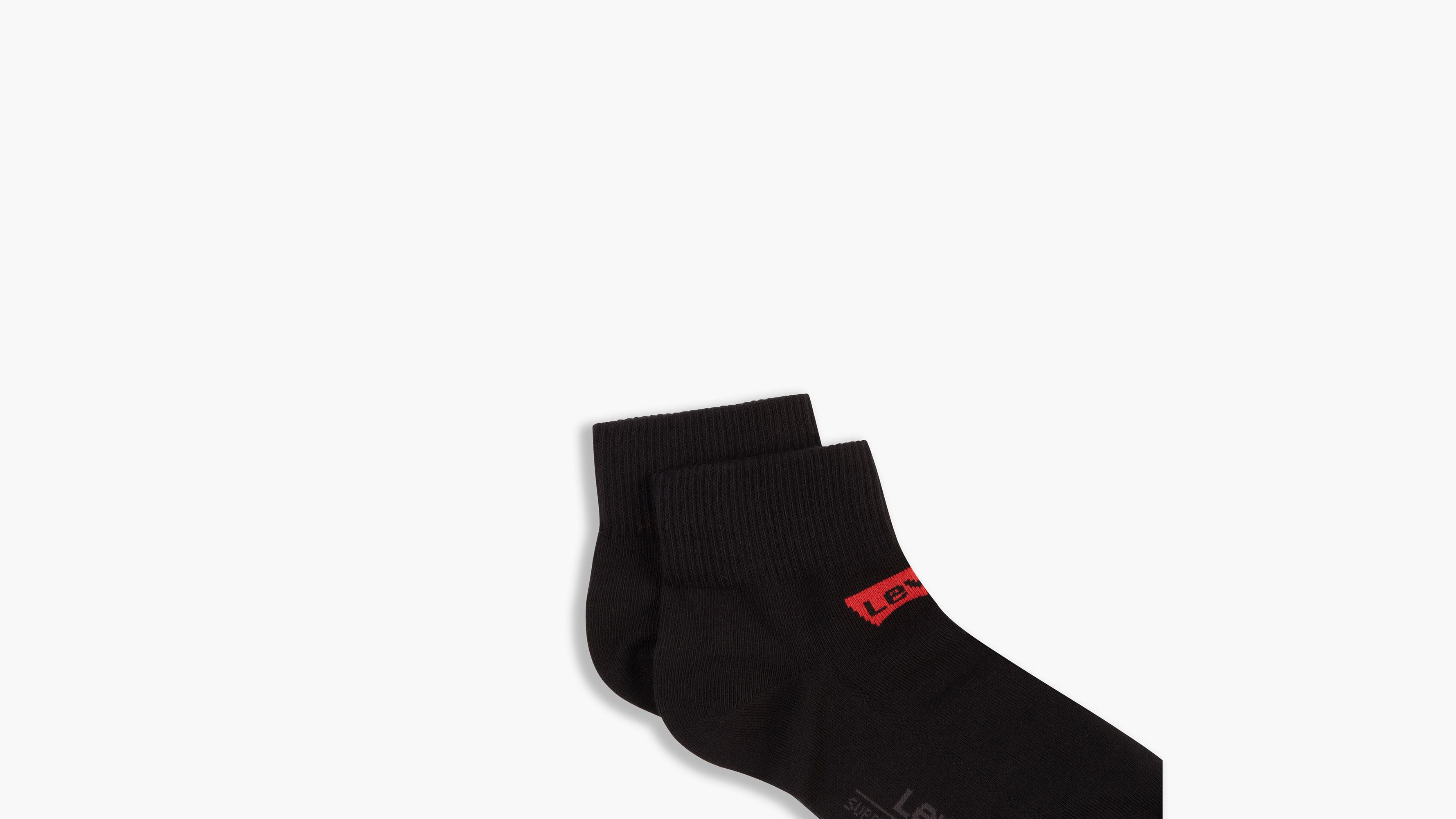 Levi's® Mid Cut Batwing Socks - 3 Pack - Black | Levi's® FR