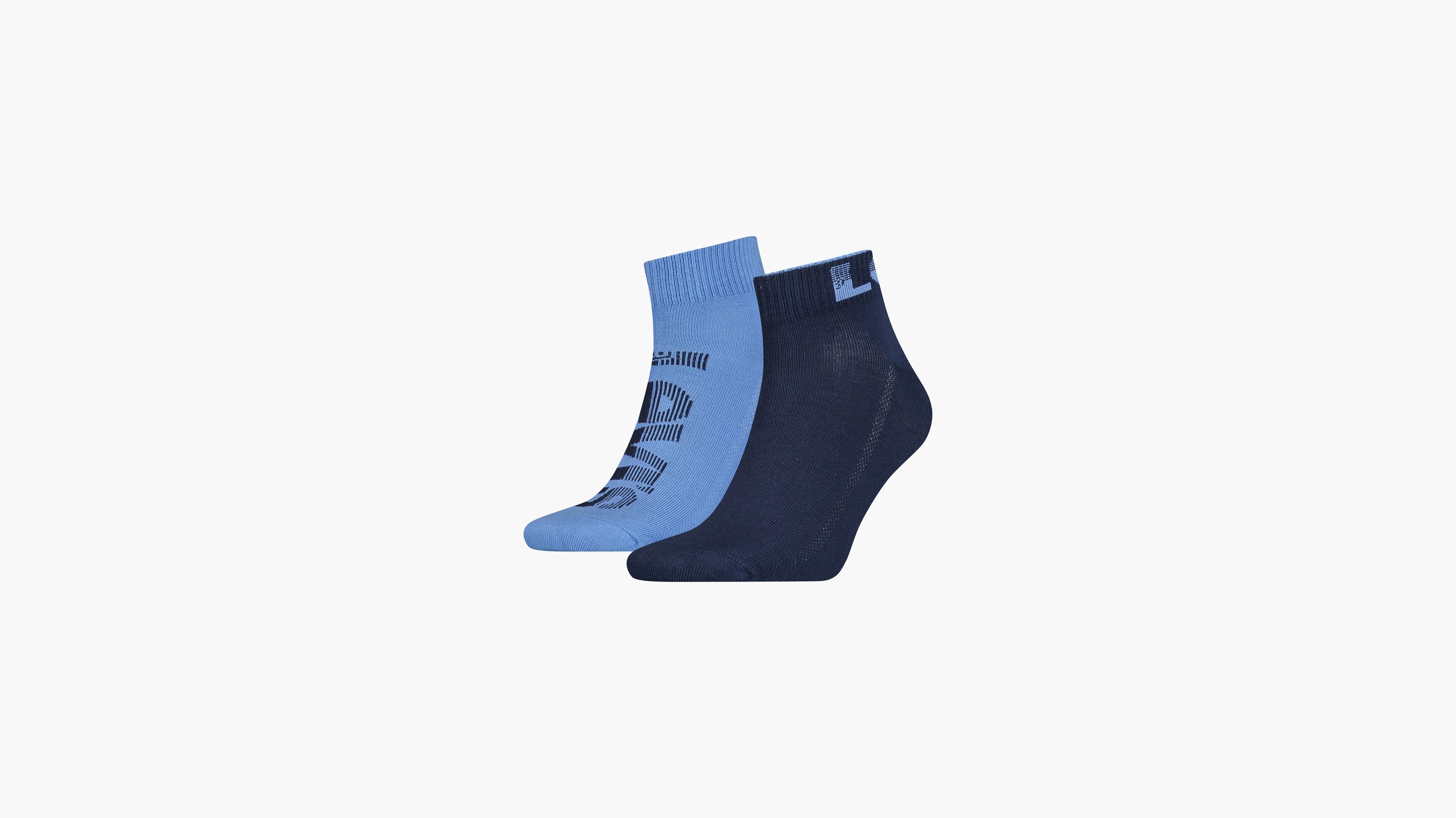 Levi's® Mid Cut Socks - 2 Pack - Blue | Levi's® GB