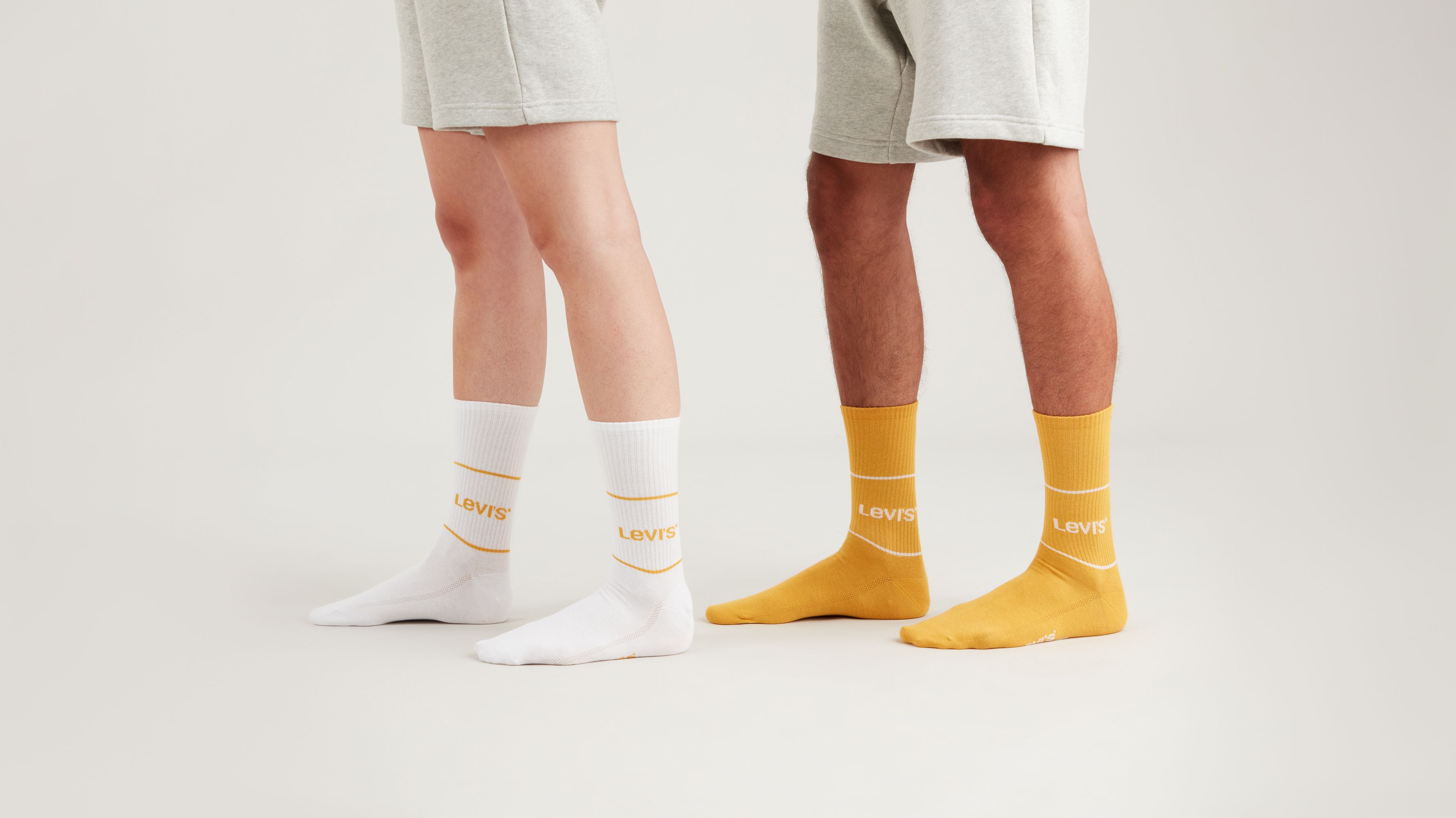 Levi's® Short Cut Sportswear Socks 2 Pack - Yellow | Levi's® GB