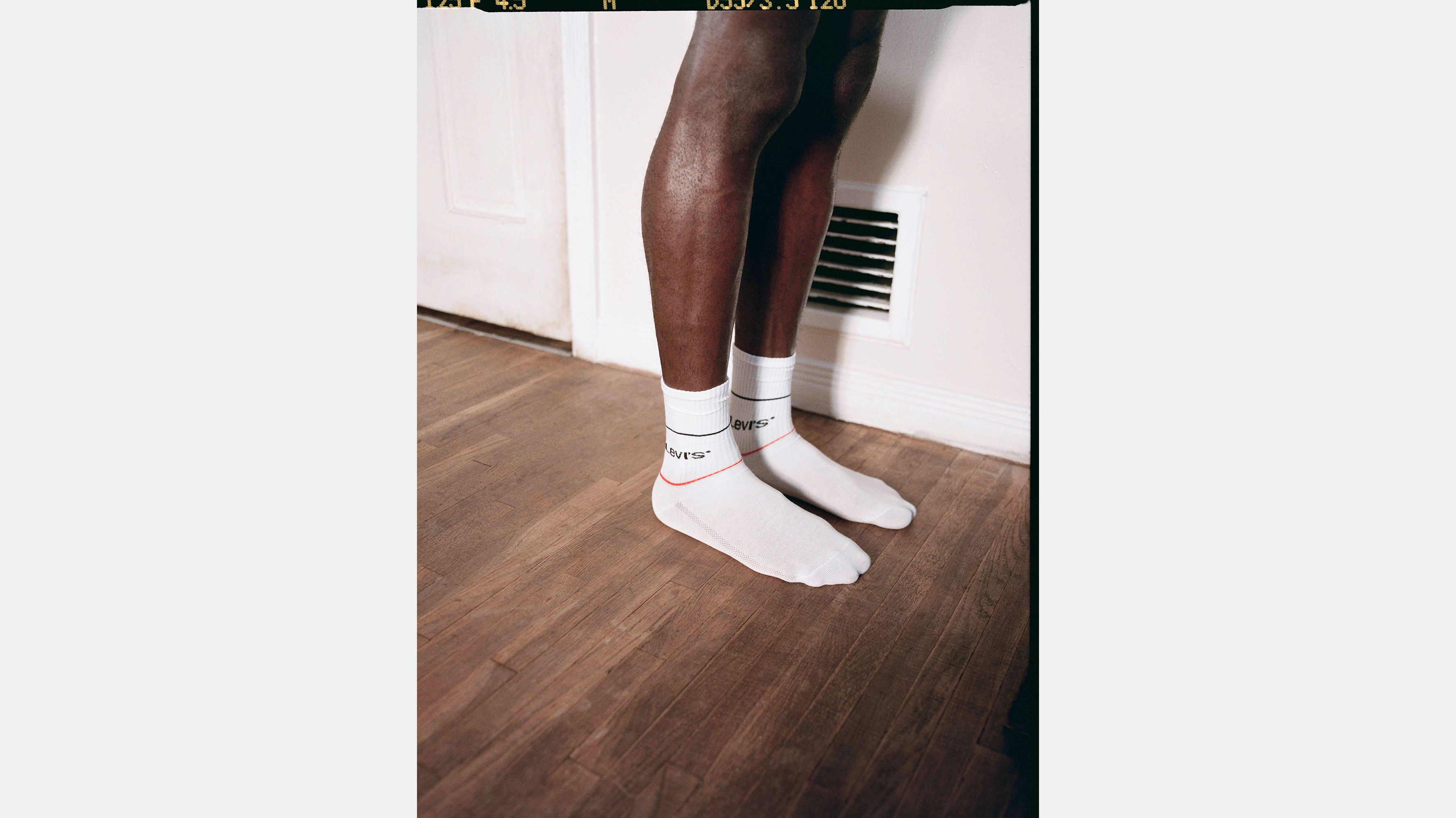 Levi's® Short Cut Sportswear Socks - 2 Pack - White | Levi's® GB