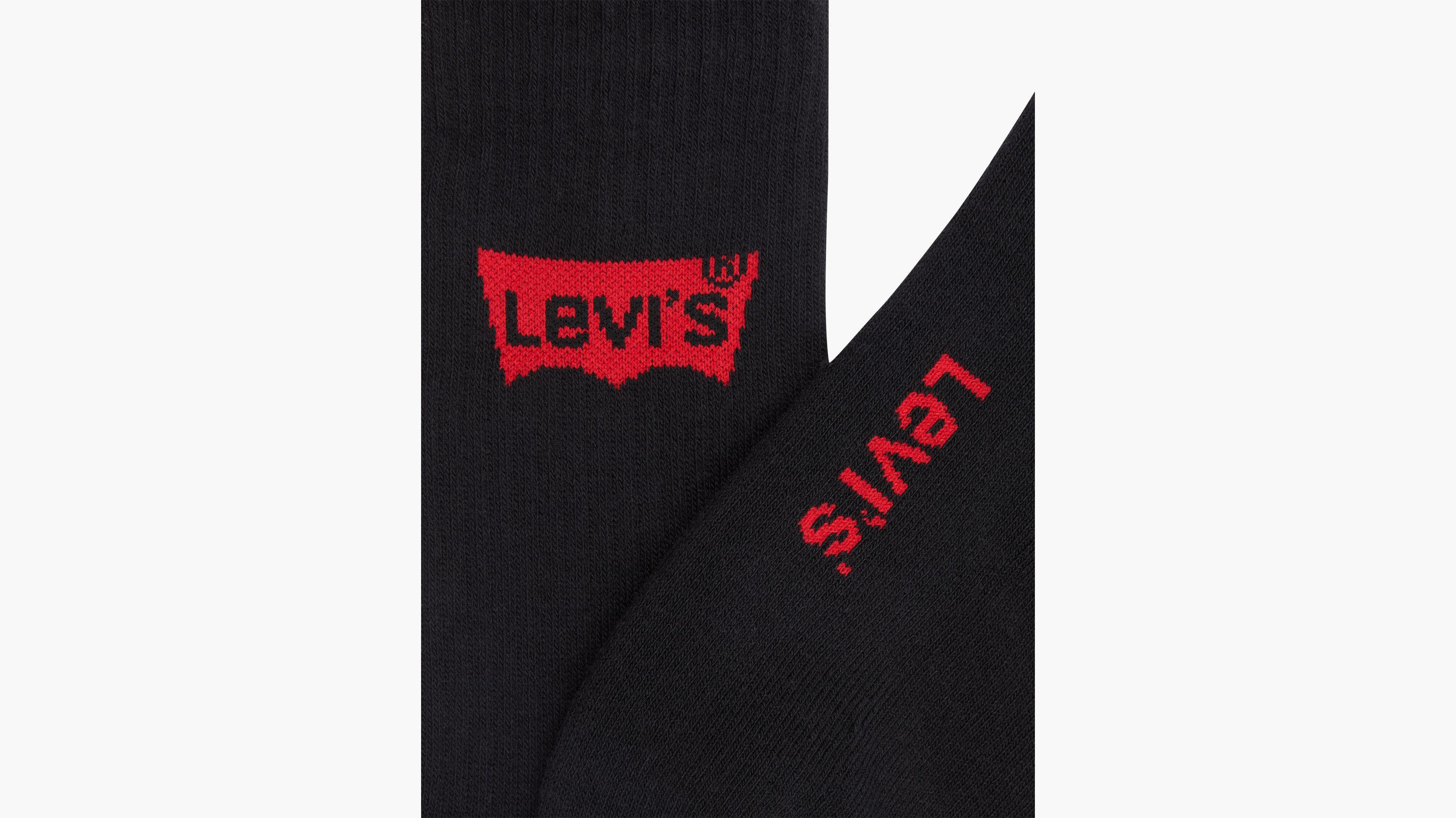 Skarpety O Regularnej Wysokości – 3 Pary - Czarny | Levi's® PL