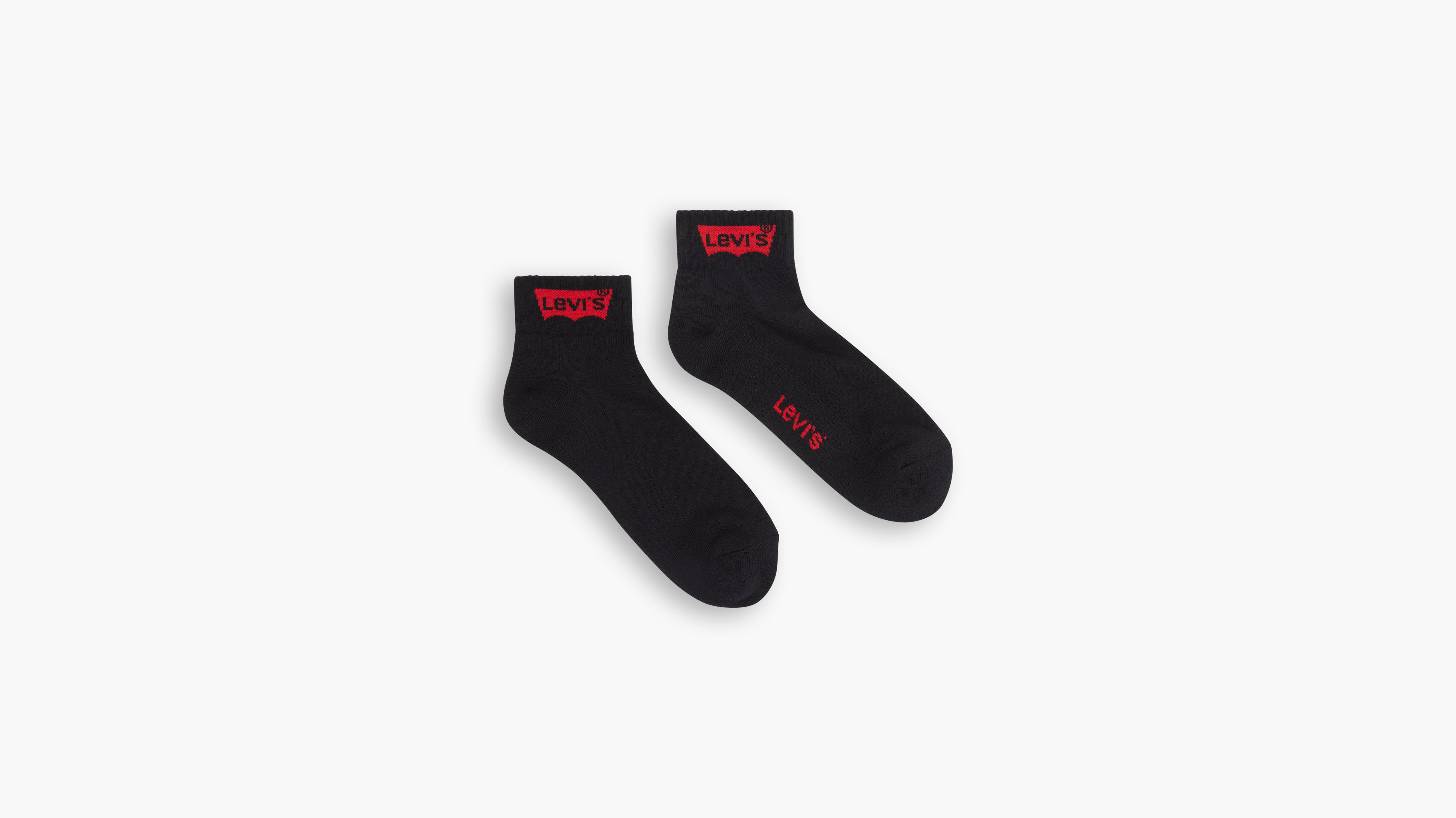 Mid Cut Batwing Socken — 3er-pack - Schwarz | Levi's® DE