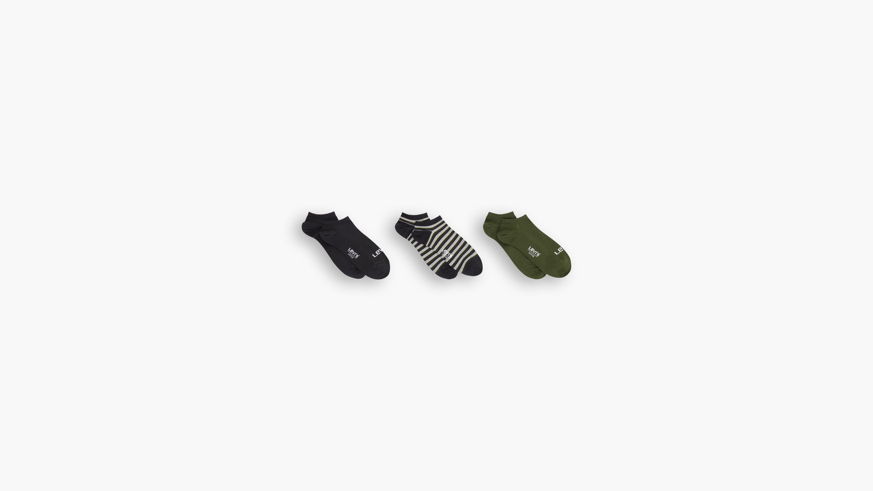 Levi's® Low Cut Socks - 3 Pack - Green | Levi's® GB