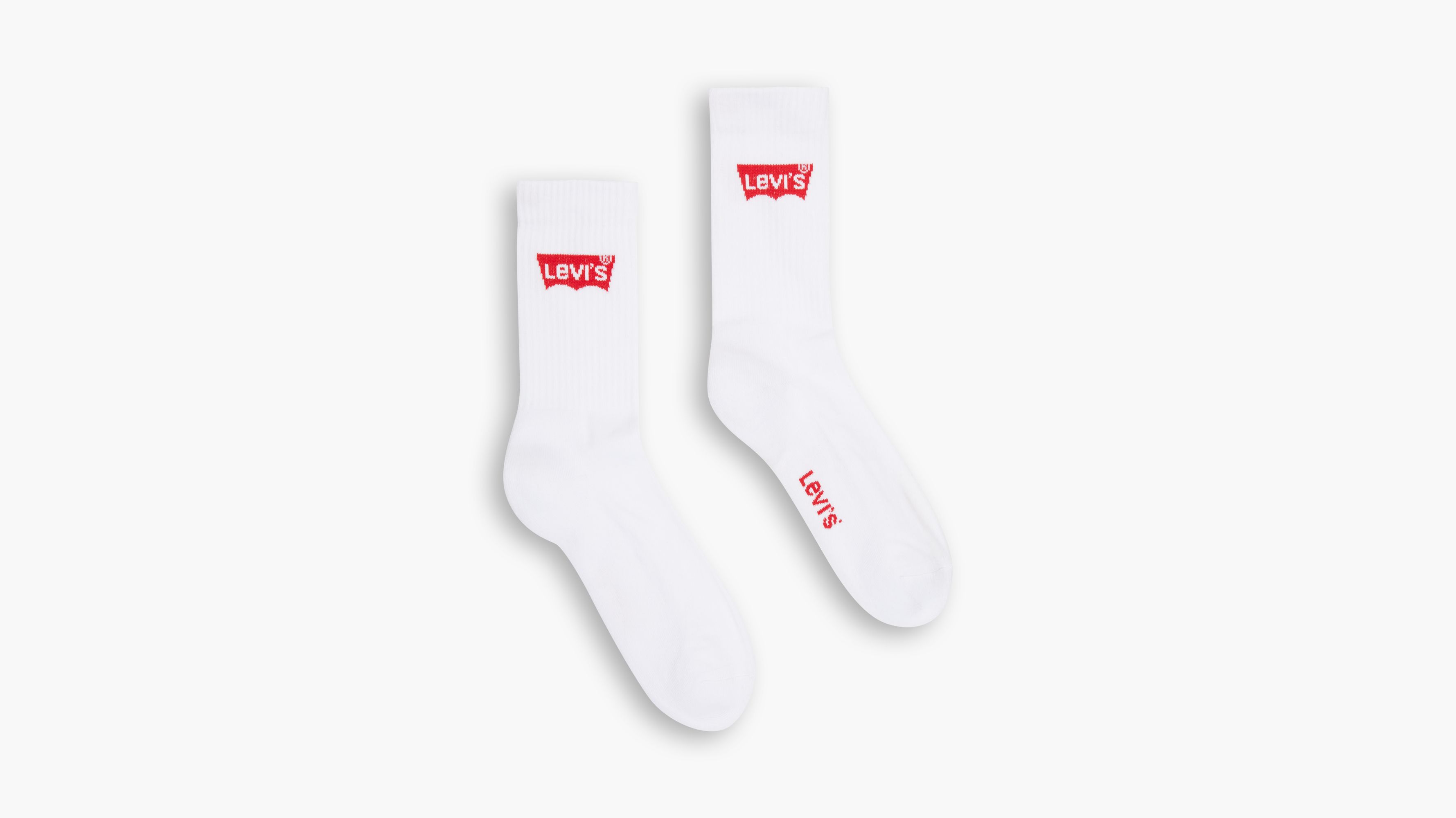 Regular Cut Batwing Socks - 3 Pack - White | Levi's® ES